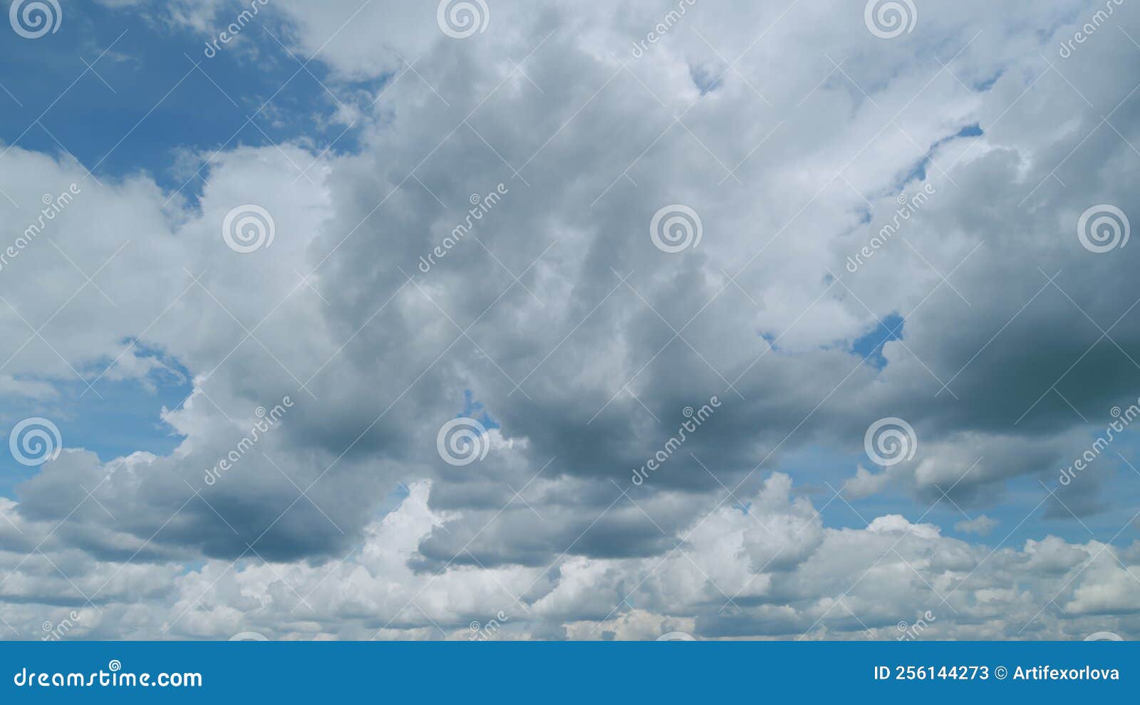 Dark Clouds Landscape. Clouds are Constantly Changing Shape in Blue Sky. Nature Background ...