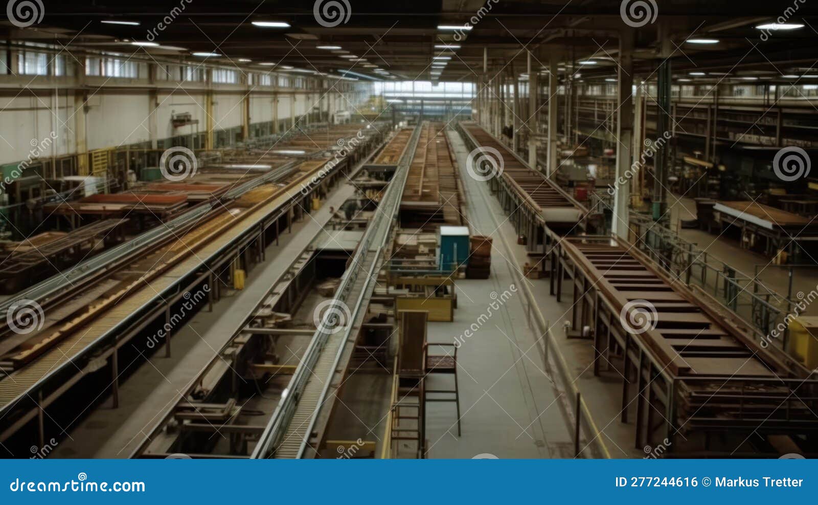 A Timelapse of a Factory Assembly Line Created with Generative AI Stock ...