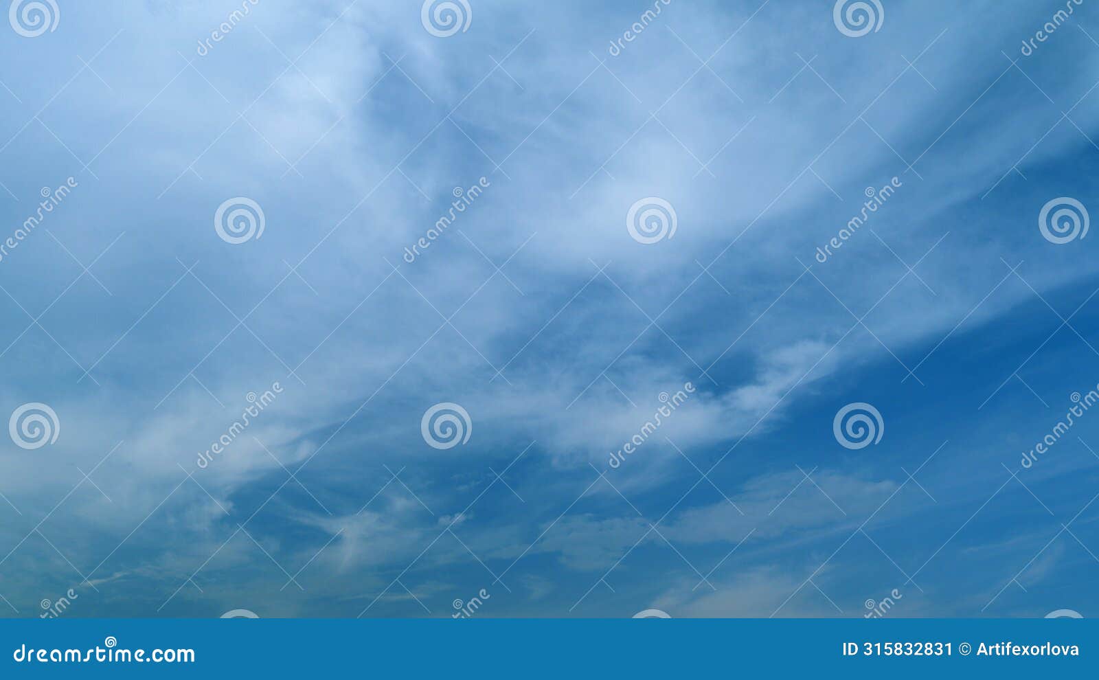 Formation Cloud Sky Scape. Various Layers of Clouds Move in Different ...