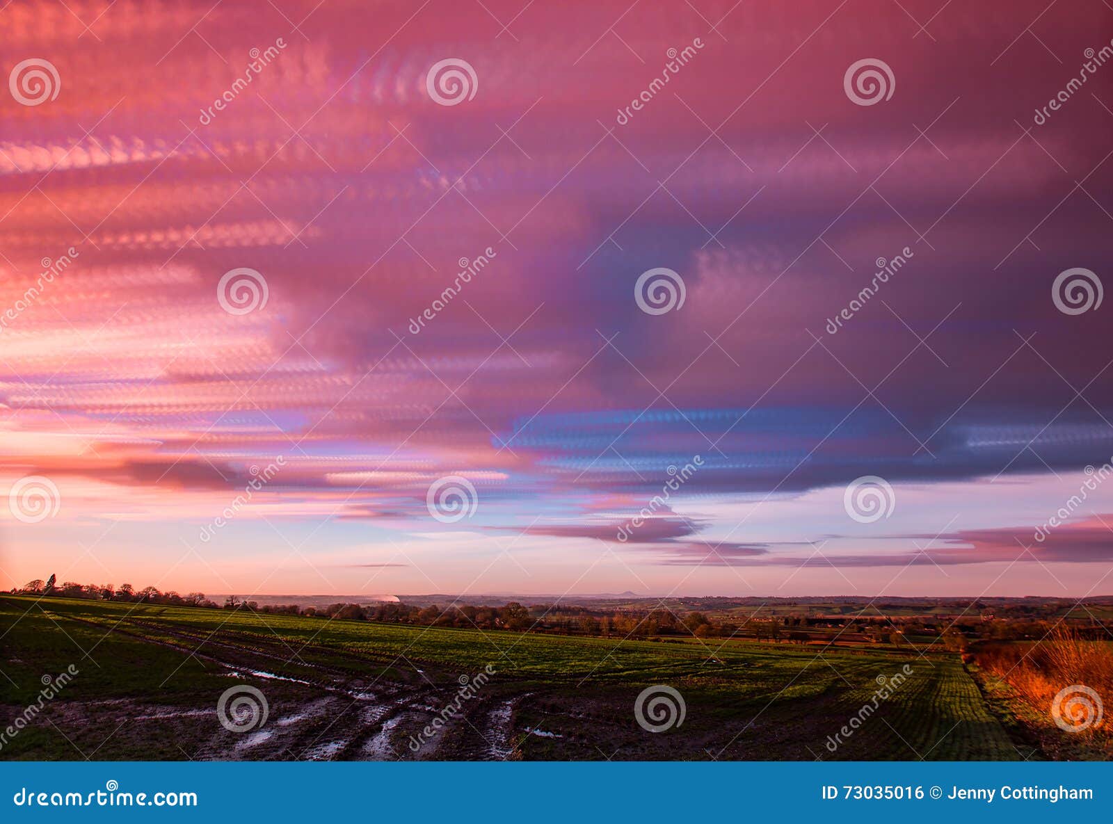 Timelapse Movement of Clouds at Sunset Stock Photo - Image of panoramic ...
