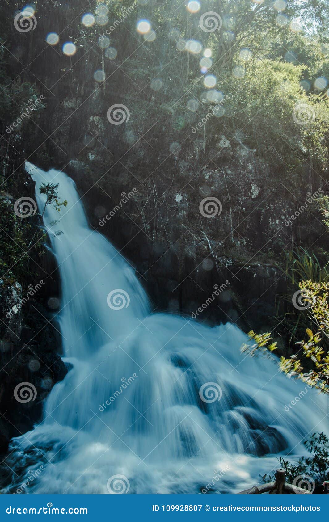 Timelapse Photography Of Flowing Multi-tier Waterfall Picture. Image ...