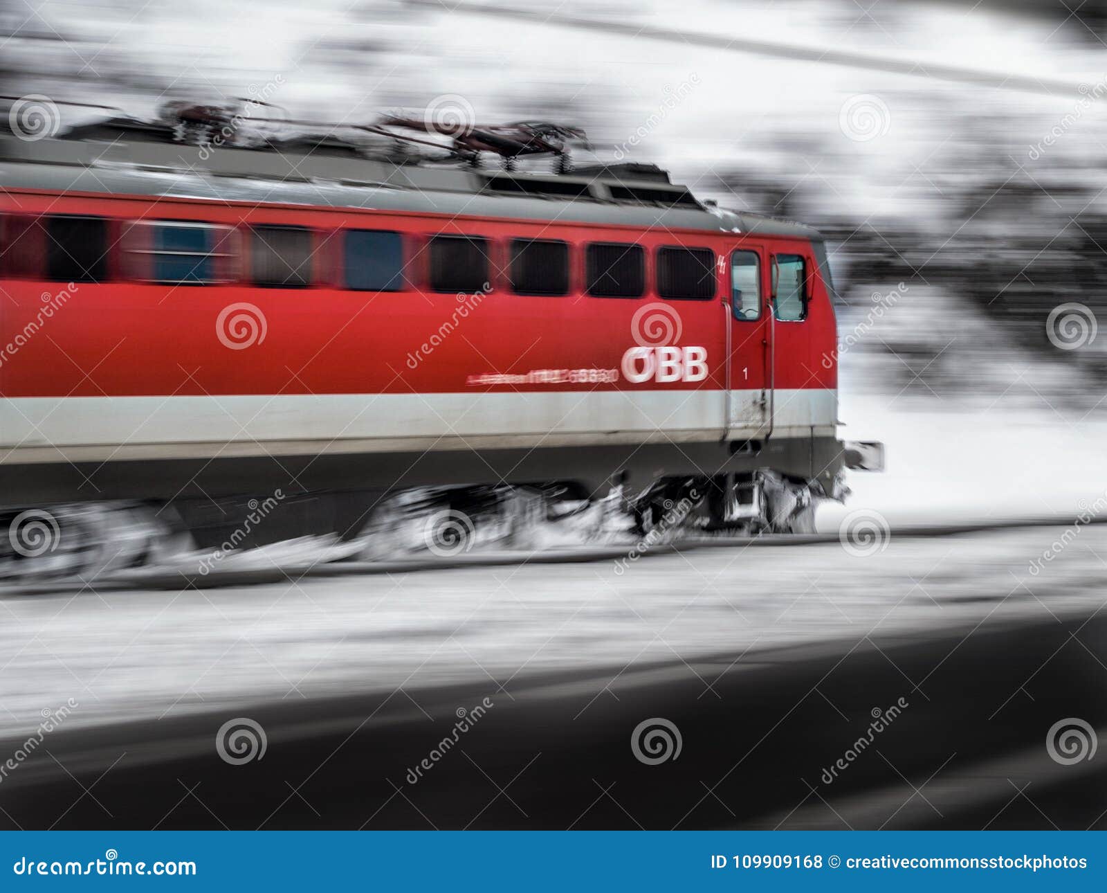 Timelapse Photography Of Red Train Picture. Image: 109909168