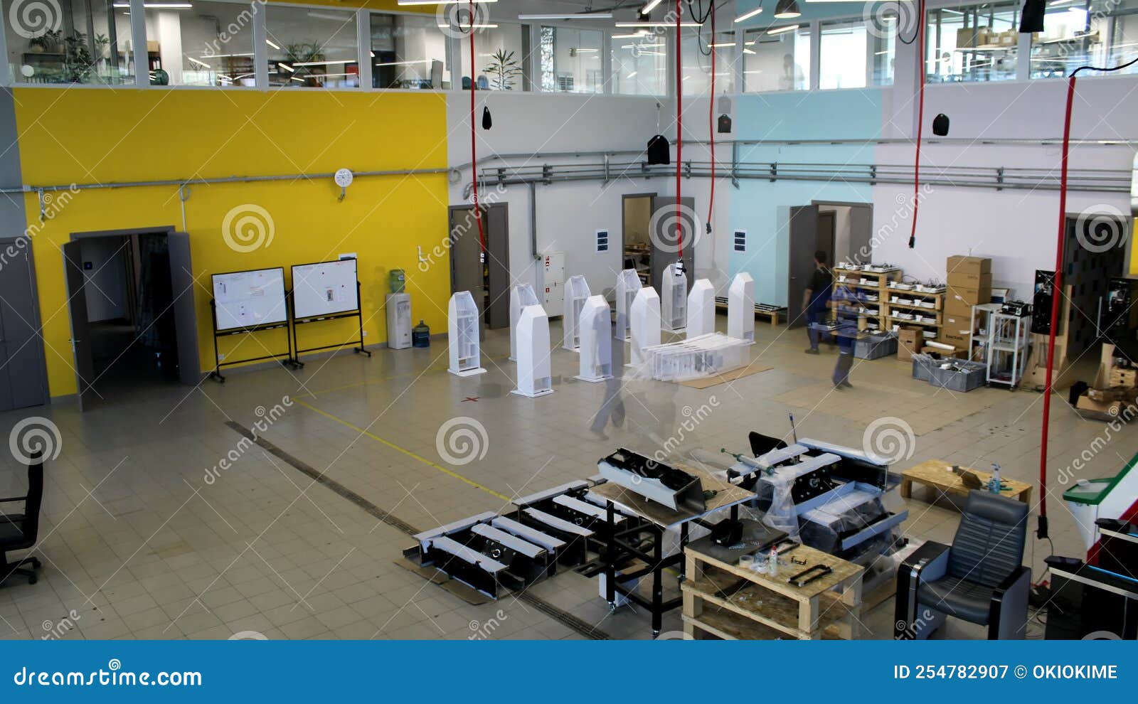 Timelapse of Self Service Terminals Assembling at Plant Stock Video ...