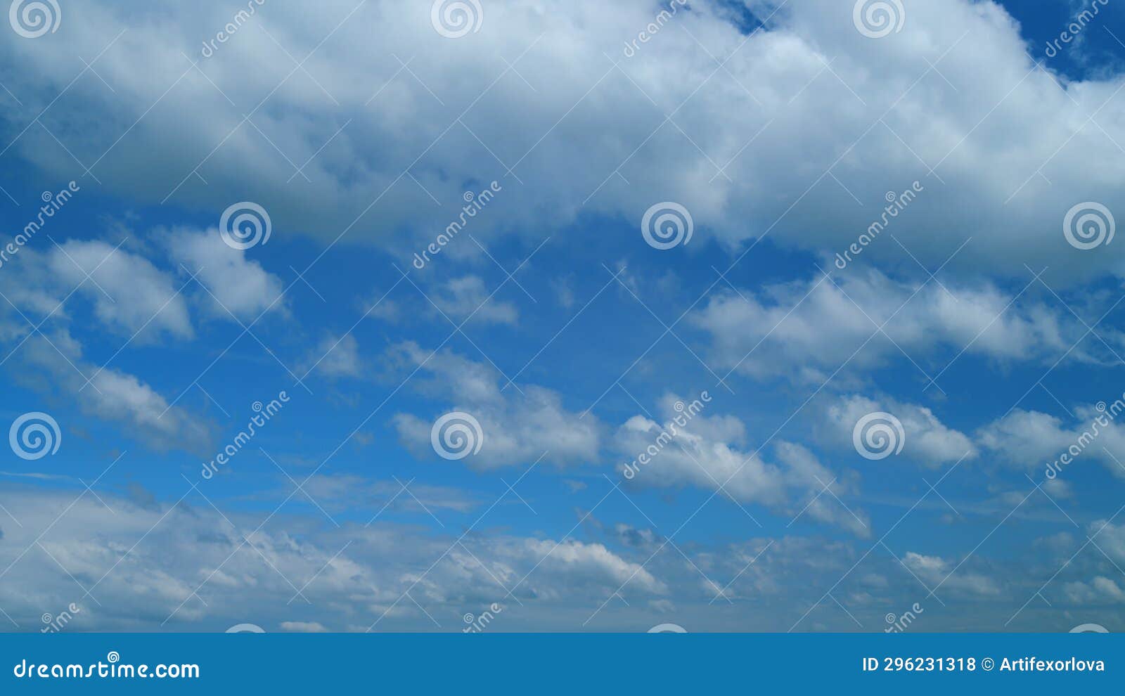 Sky with Several Layers of Clouds Moving in Different Directions. Sun ...