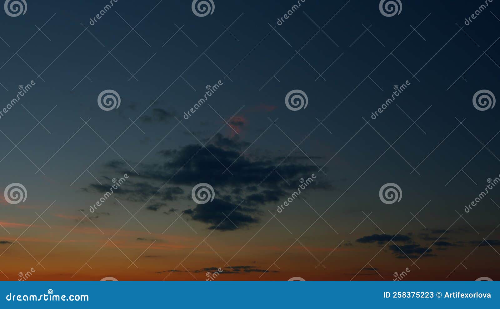 Texture of Bright Evening Sky during Sunset. Background of Clouds on ...