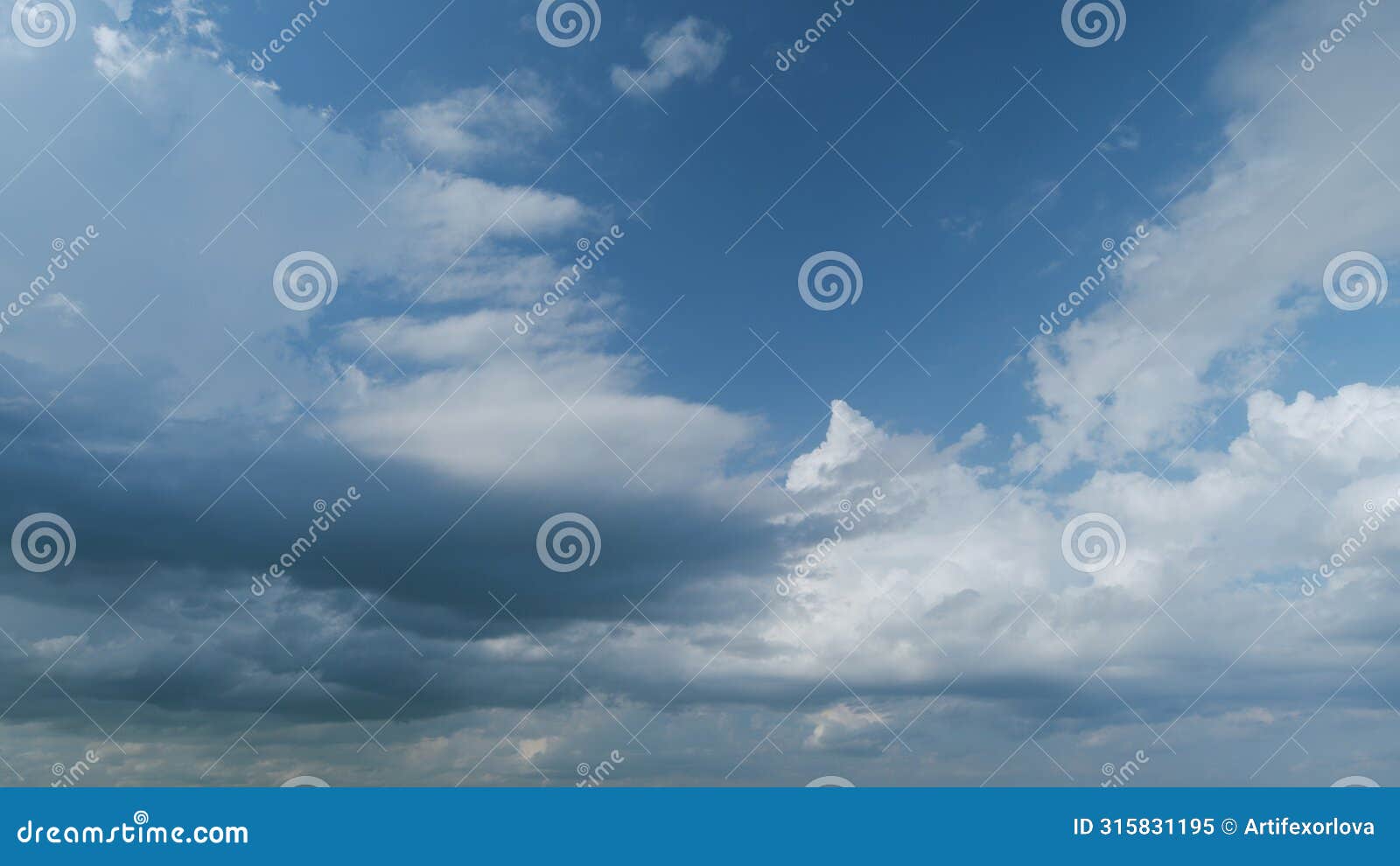 Thunderstorm Front. Wet Climate and Weather Forecast. Rain Clouds ...