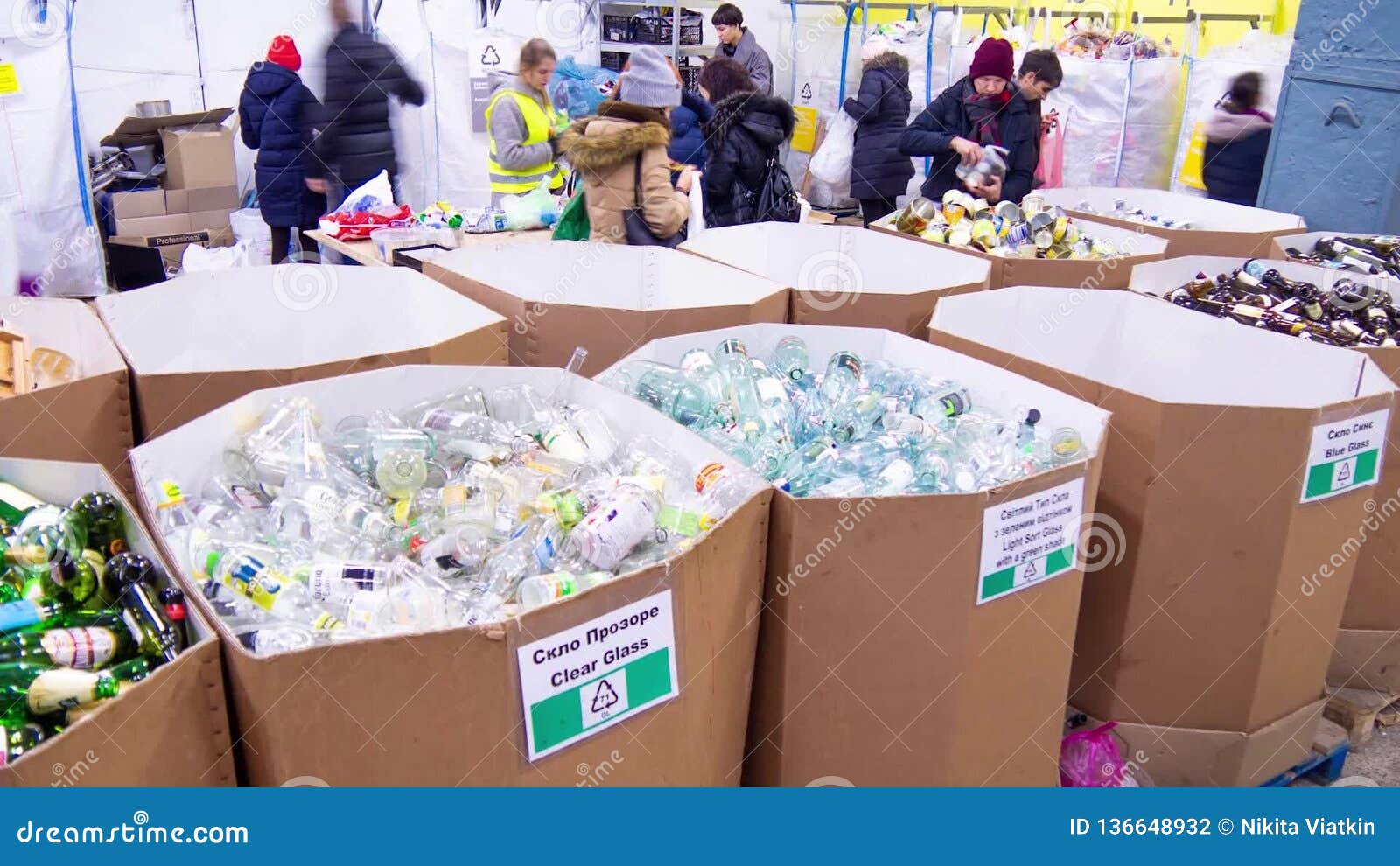 Timelapse Trash Sorting. Caring for the Environment, Nature, Plastic ...