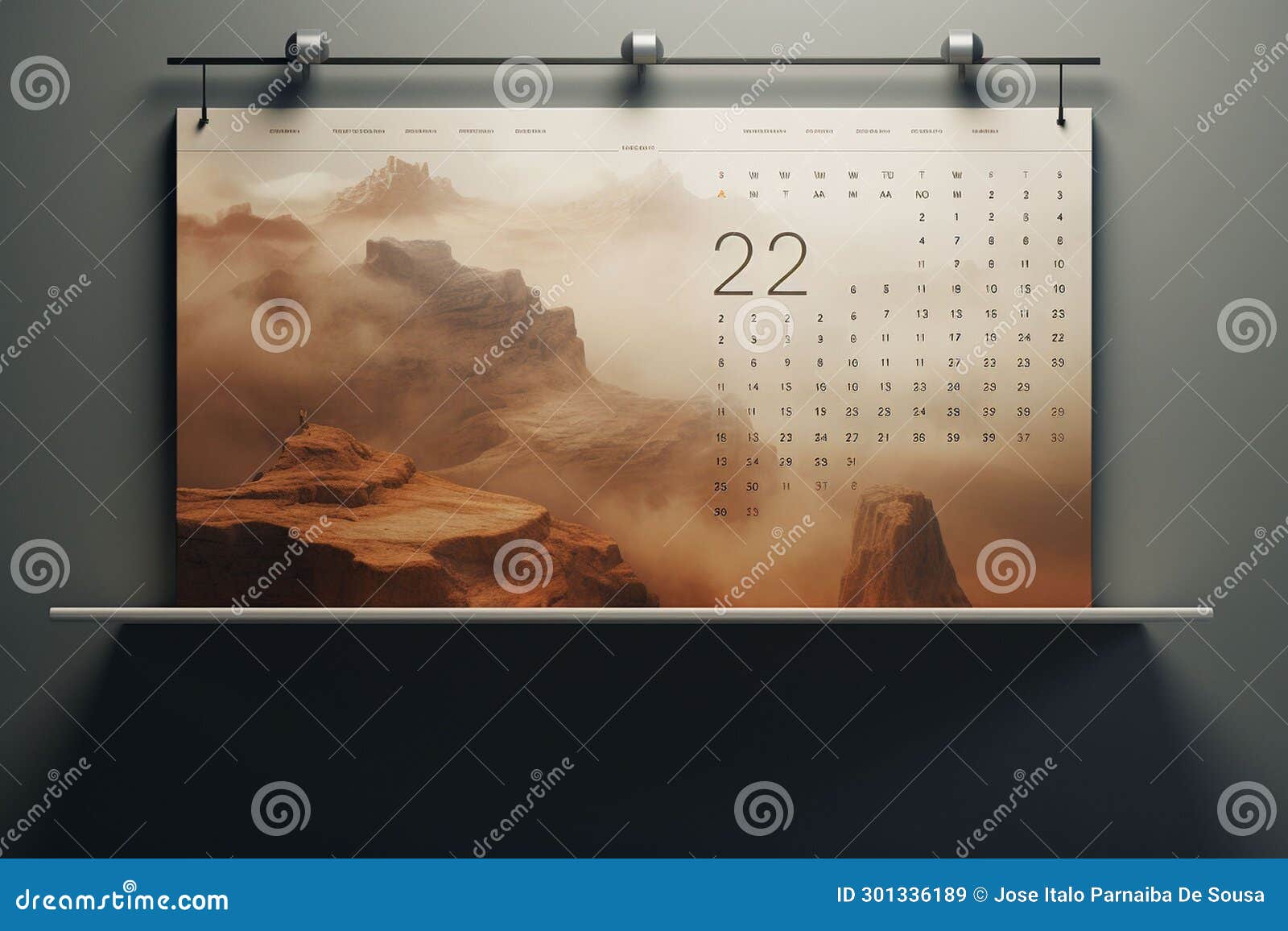 Timeless and Classic 2024 Calendar Layouts with Stock Illustration ...