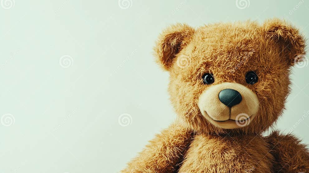 A Timeless Classic Iconic Teddy Bear on White Background Stock ...