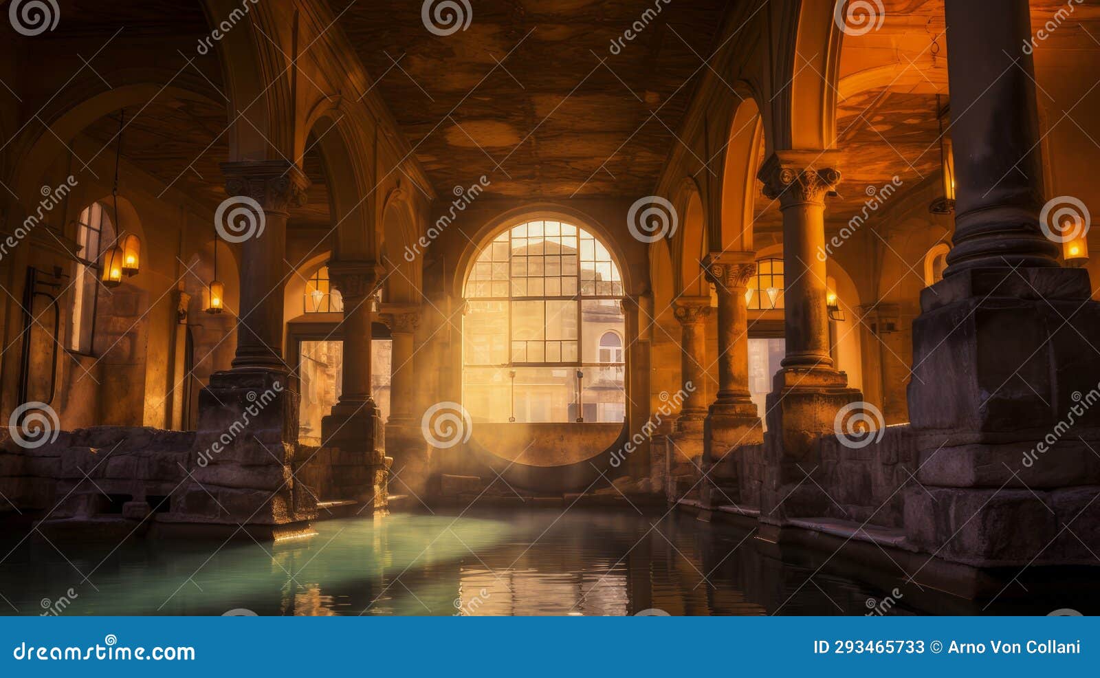 Roman Bath Icon. Trendy Roman Bath Logo Concept On White Background ...