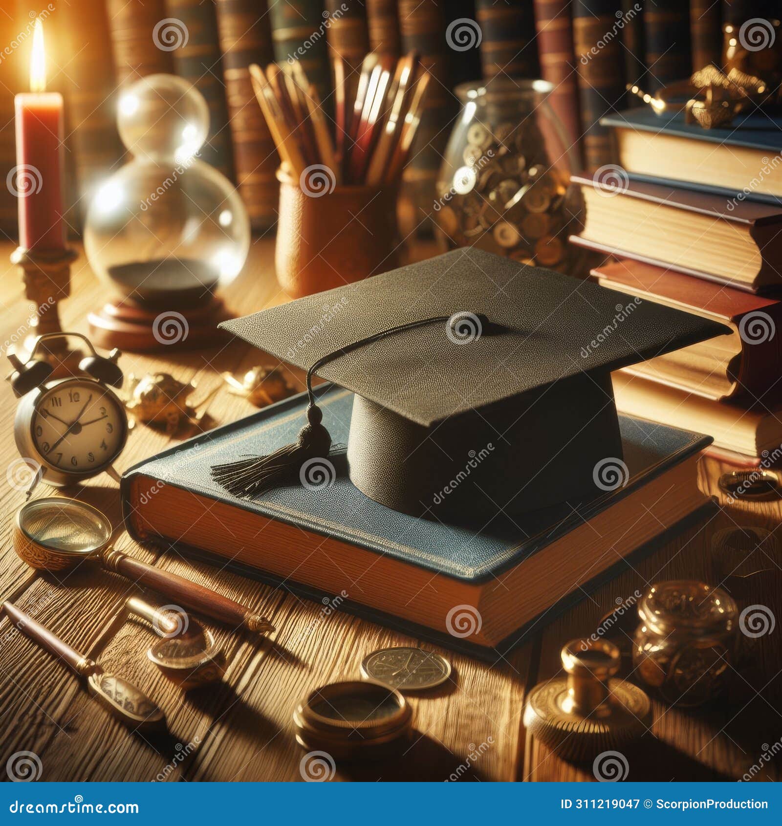 Timeless Learning Legacy stock image. Image of tassel - 311219047
