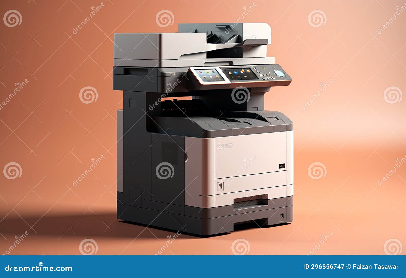 Photocopier Machine And Documents Cartoon Vector | CartoonDealer.com ...