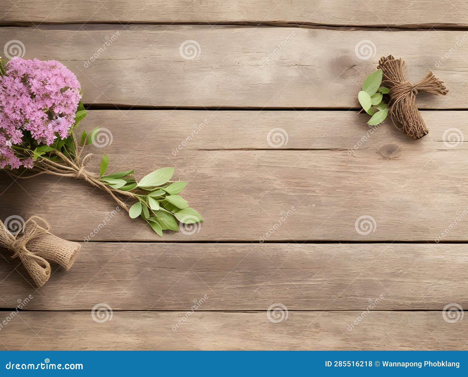 Wooden Background with Rustic Decorative Elements Illustration Product ...