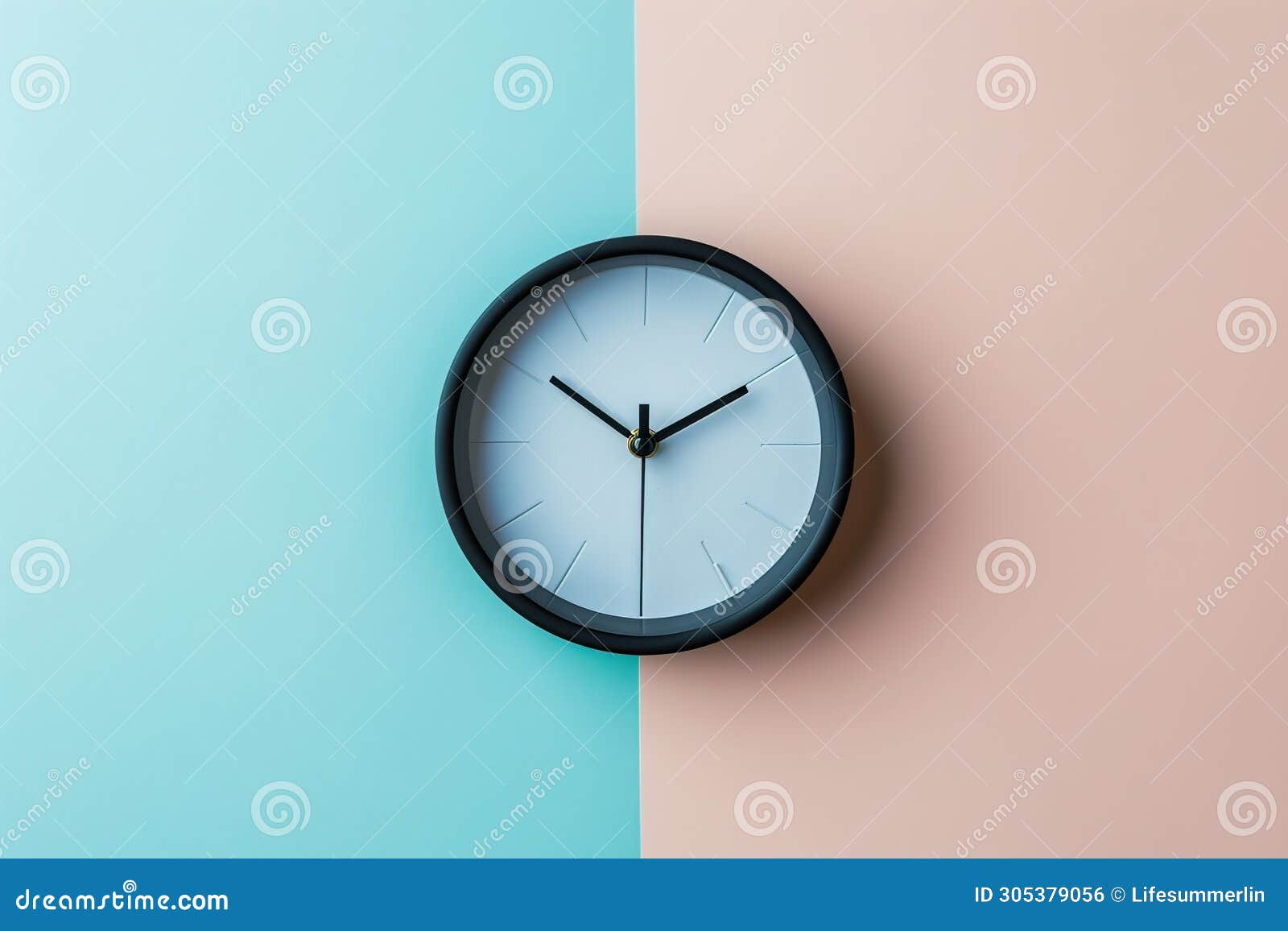 Timeless Simplicity: Minimalist Clock Design... Stock Illustration ...