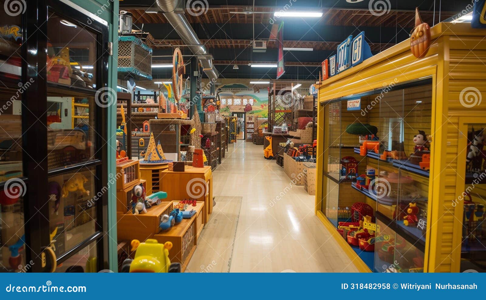 Timeless Toy Factory Room Interior. Generative Ai Stock Illustration ...