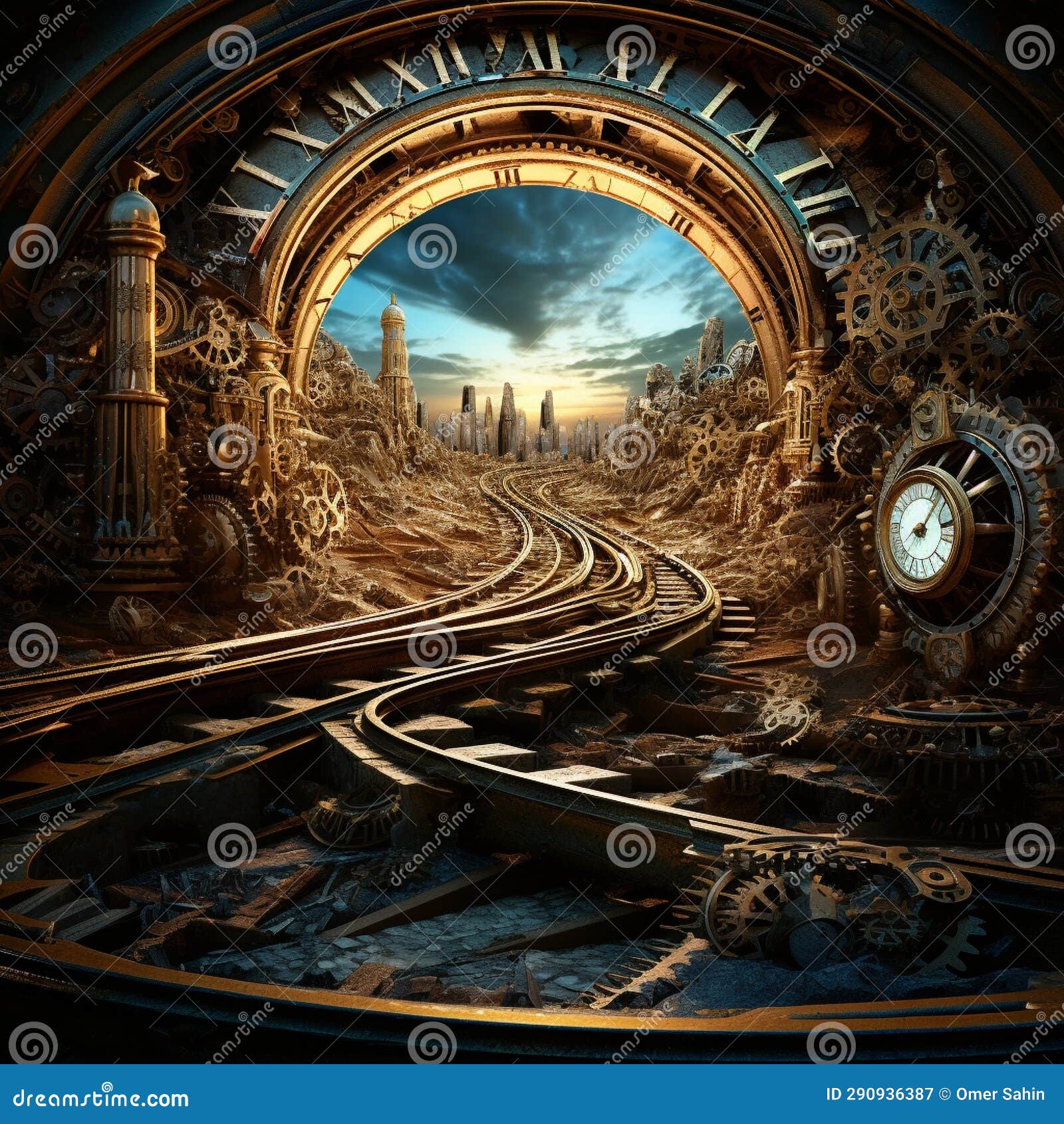 Timeless Tracks stock image. Image of artwork, collide - 290936387