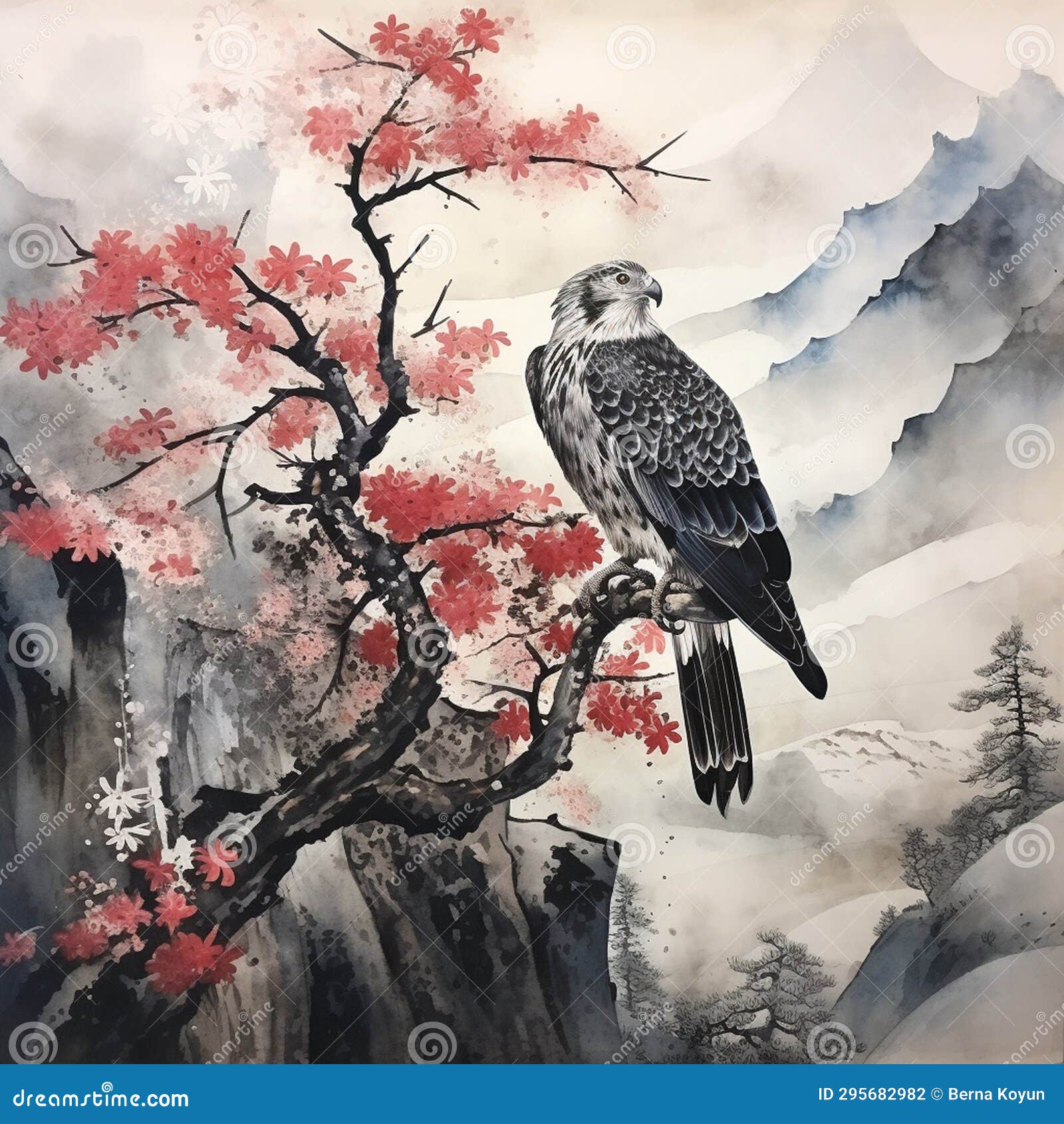 Timeless Tradition Japanese Hand-Drawn Art Stock Illustration ...