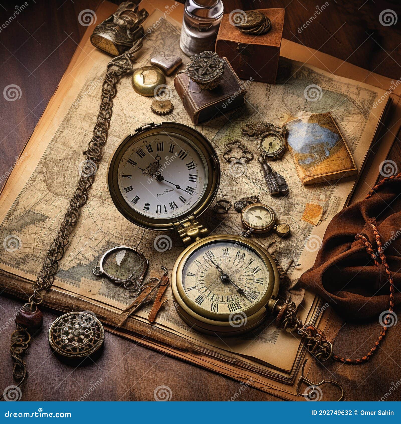Timeless Treasures stock photo. Image of bound, vintage - 292749632