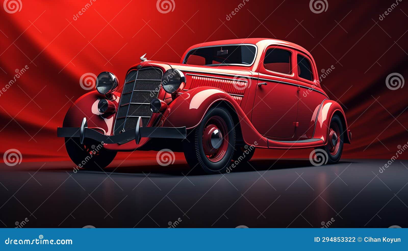 Timeless Vintage Charisma Retro Car Stock Illustration - Illustration ...