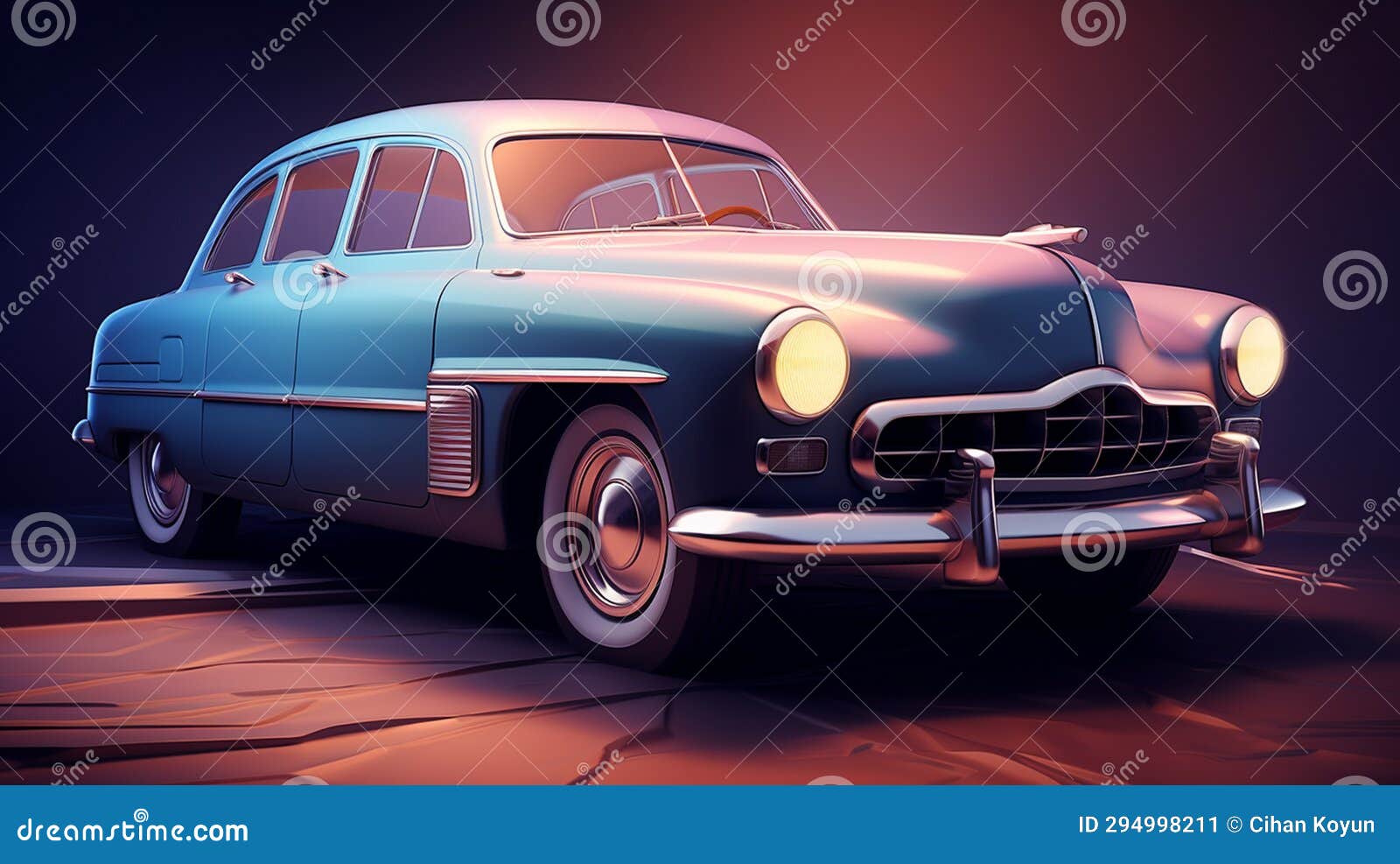 Timeless Vintage Charisma Retro Car Stock Illustration - Illustration ...