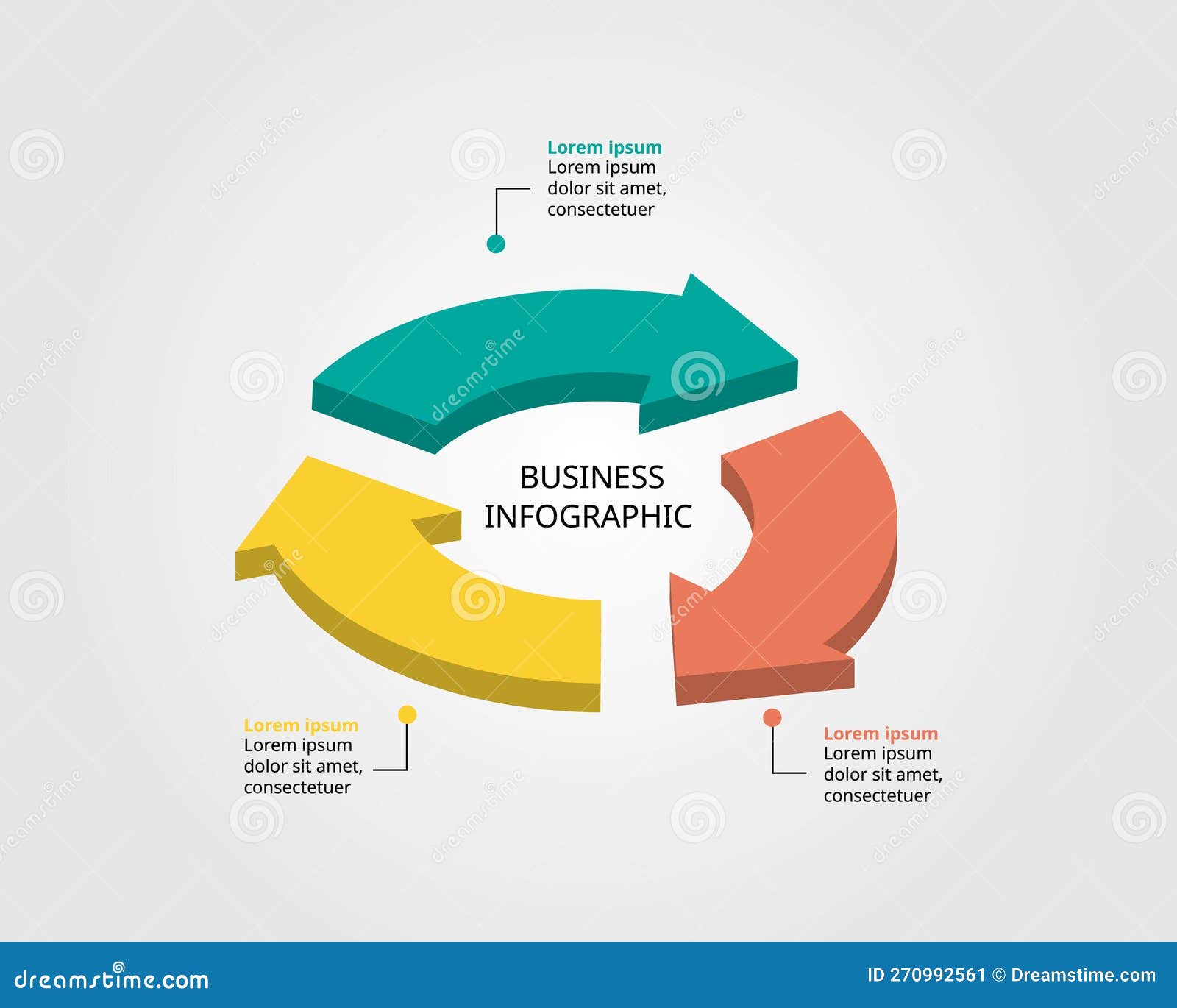 Timeline Arrow Circle Chart Template for Infographic for Presentation ...