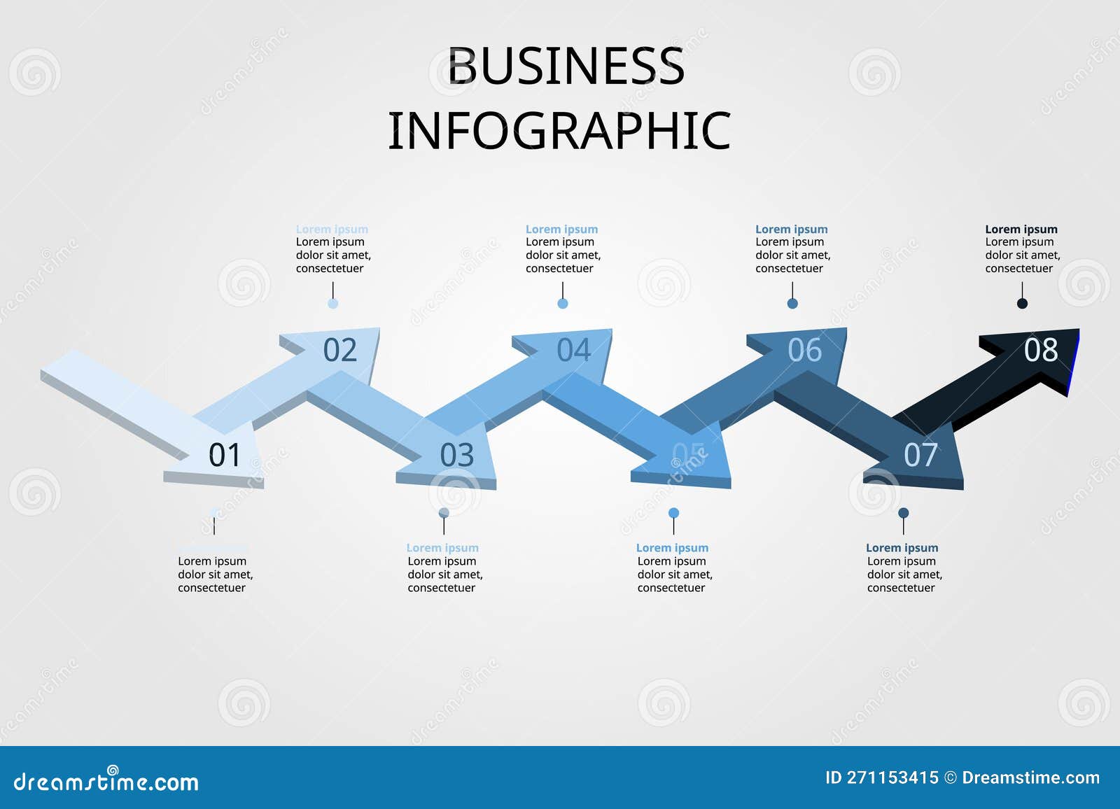 Timeline Arrow Circle Chart Template for Infographic for Presentation ...