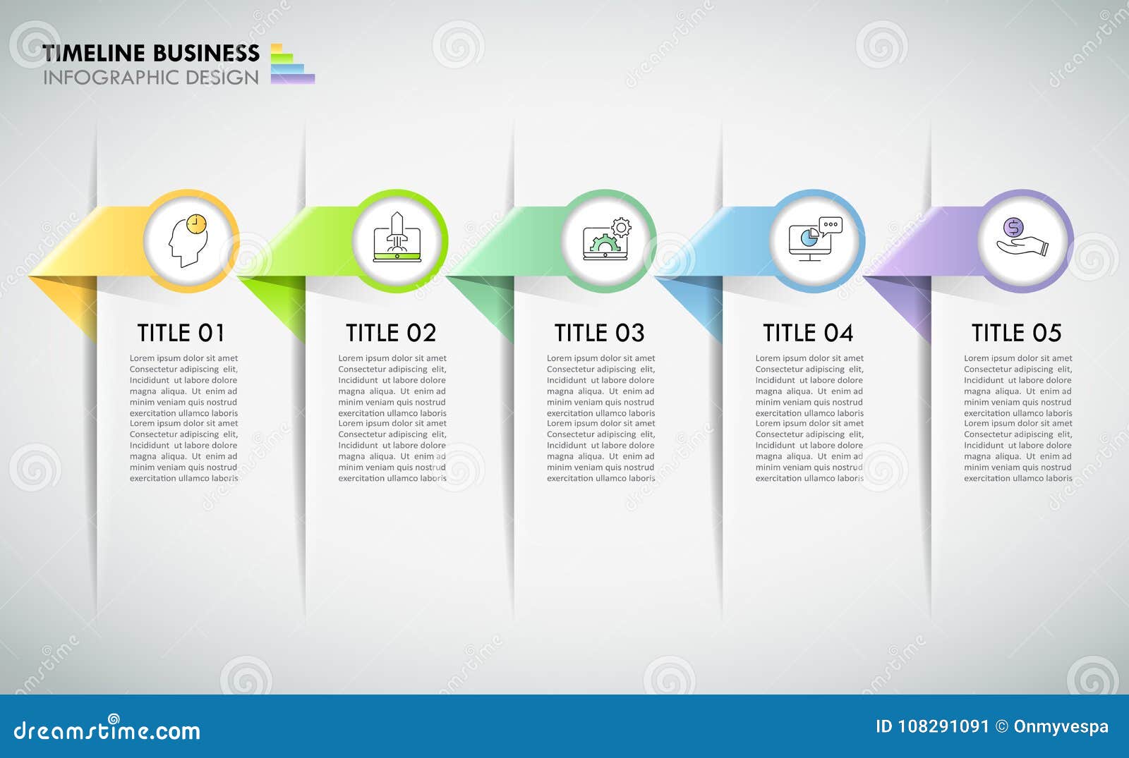 Timeline Business Concept Infographic Template 5 Steps Stock Vector ... Timeline Business Concept Infographic Template 5 Steps Stock Vector ...