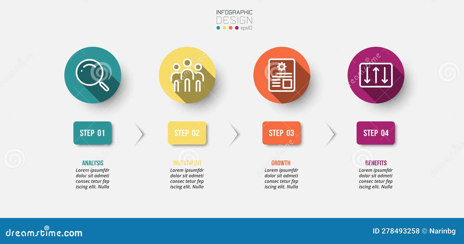 Timeline Chart Business Infographic Template Stock Vector ...