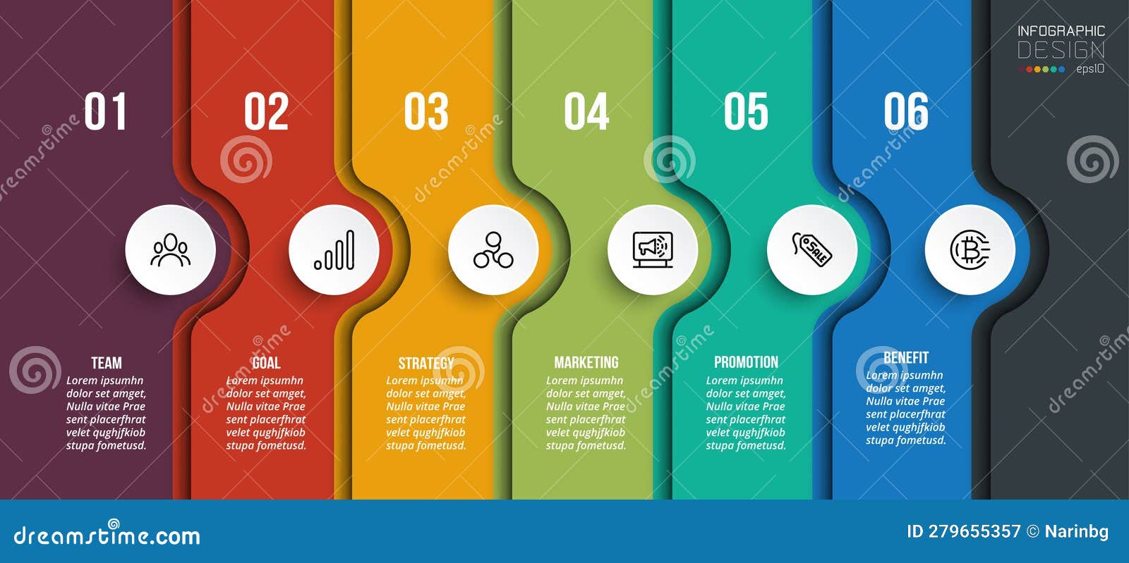 Timeline Chart Business Infographic Template Stock Vector ...