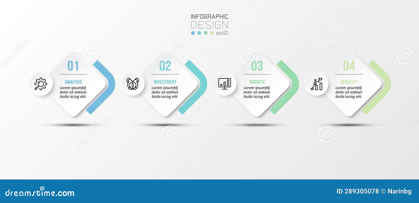 Timeline Chart Business Infographic Template Stock Illustration ...