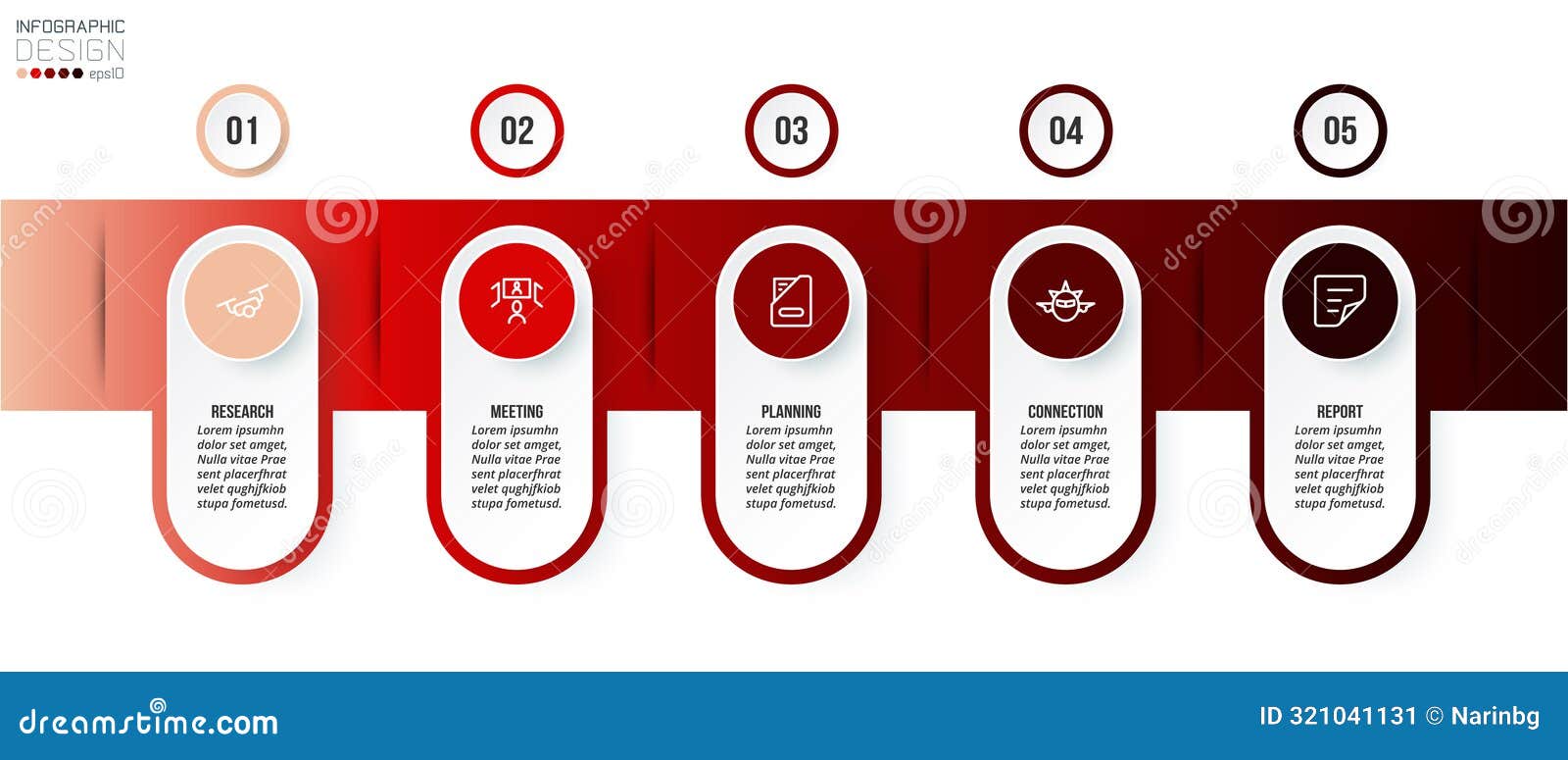Timeline Chart Business Infographic Template Stock Vector ...