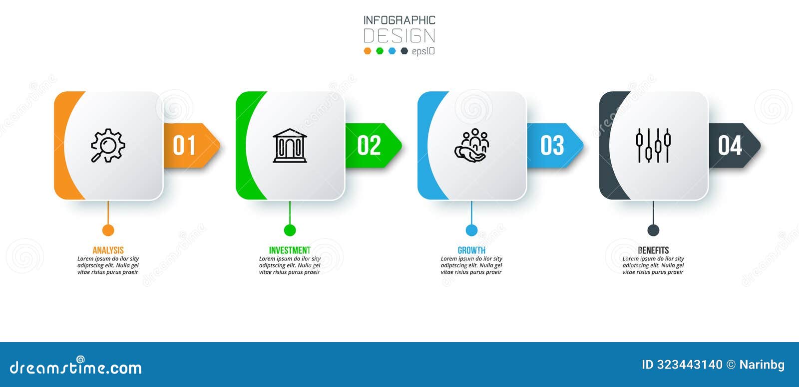 Timeline Chart Business Infographic Template Stock Vector ...