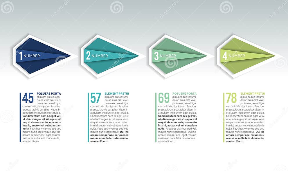 Timeline, Chart, Diagram, Step by Step Chart. One, Two, Three, Four ...