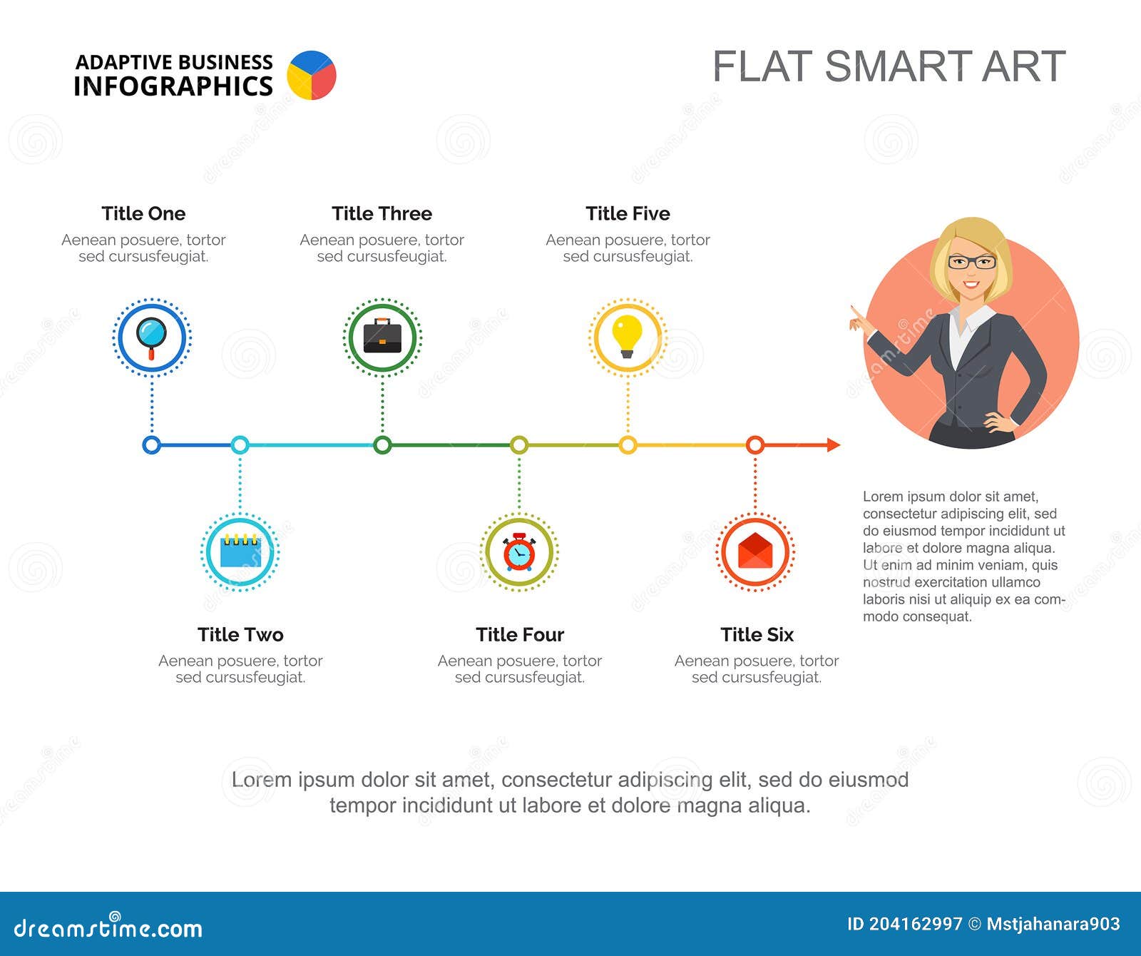 Timeline Chart Slide Template Stock Vector - Illustration of human ...