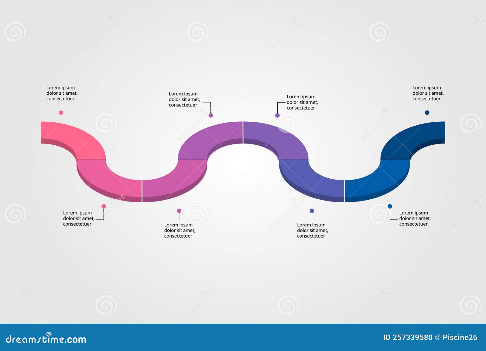 Timeline Chart Template for Infographic for Presentation for 8 Element ...