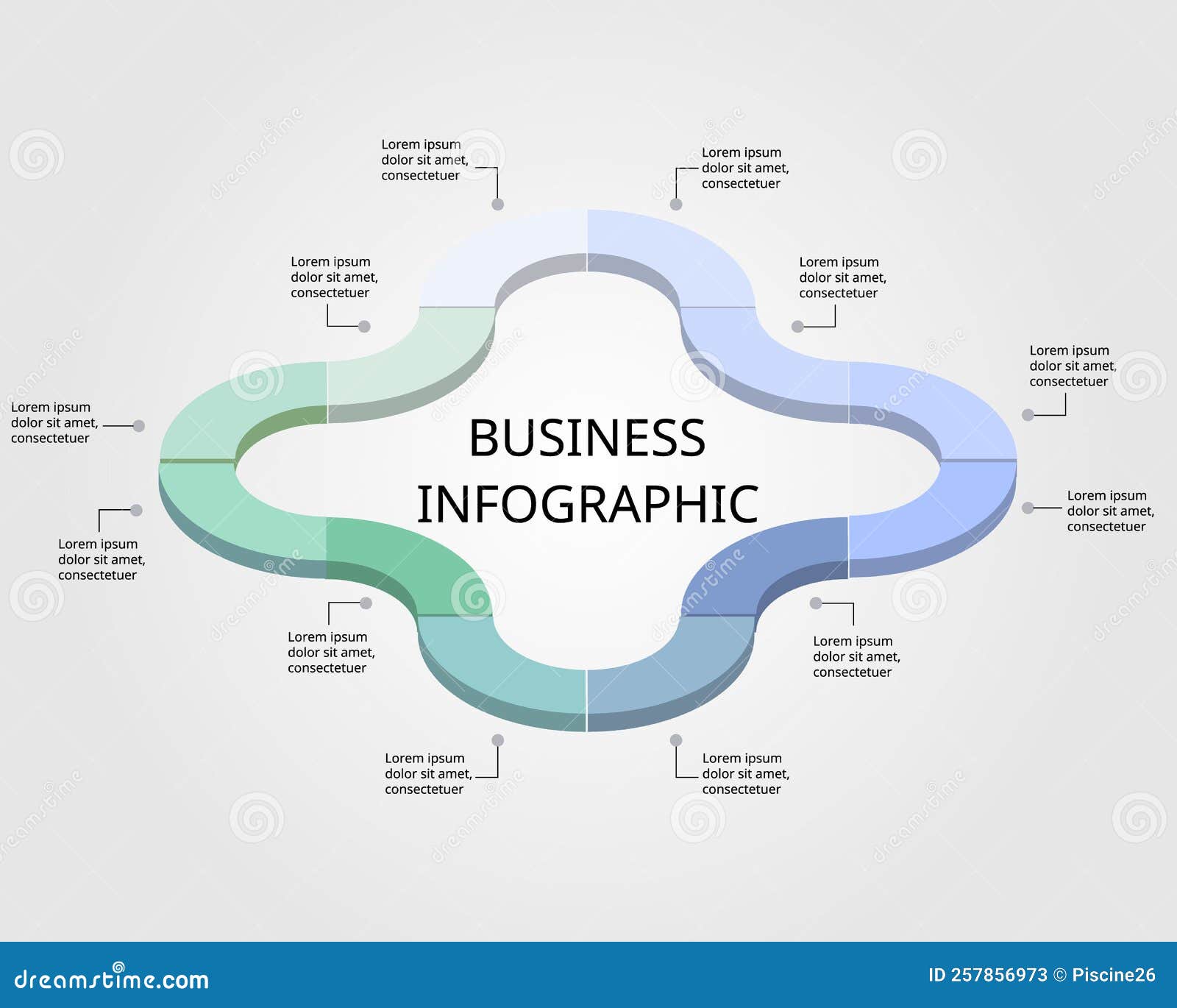 Timeline Chart Template for Infographic for Presentation for 12 Element ...