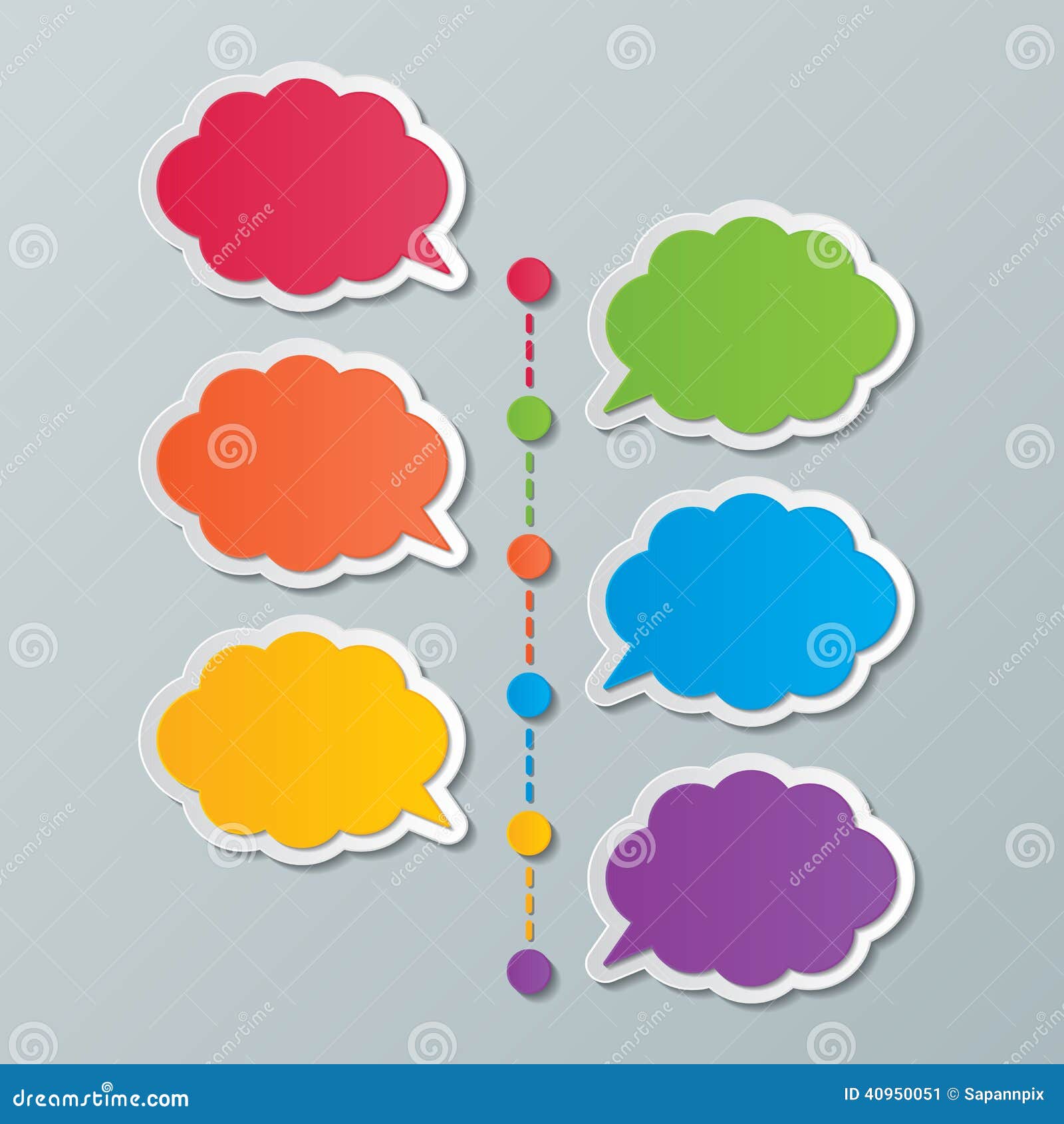 Timeline Cloud Infographic Template Stock Vector - Illustration of clip ...