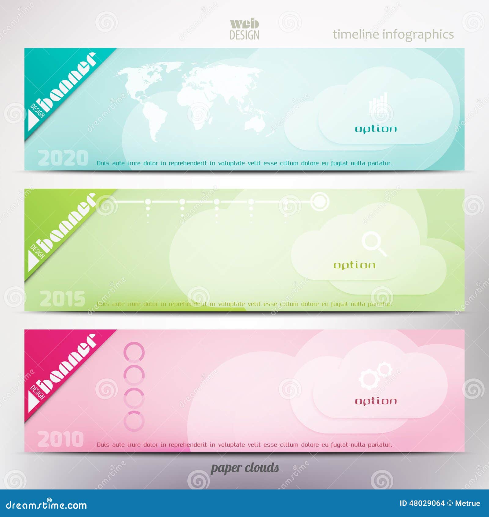 Timeline Cloud Infographic Template Vector Illustration | CartoonDealer ...
