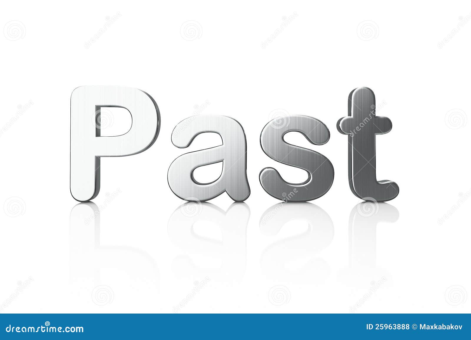 Timeline Concept: 3d Word Past Stock Illustration - Illustration of ...