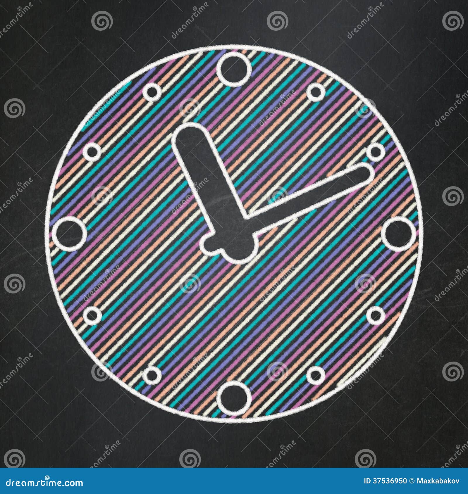 Timeline Concept: Clock Icons On Wall Background Royalty-Free Stock ...