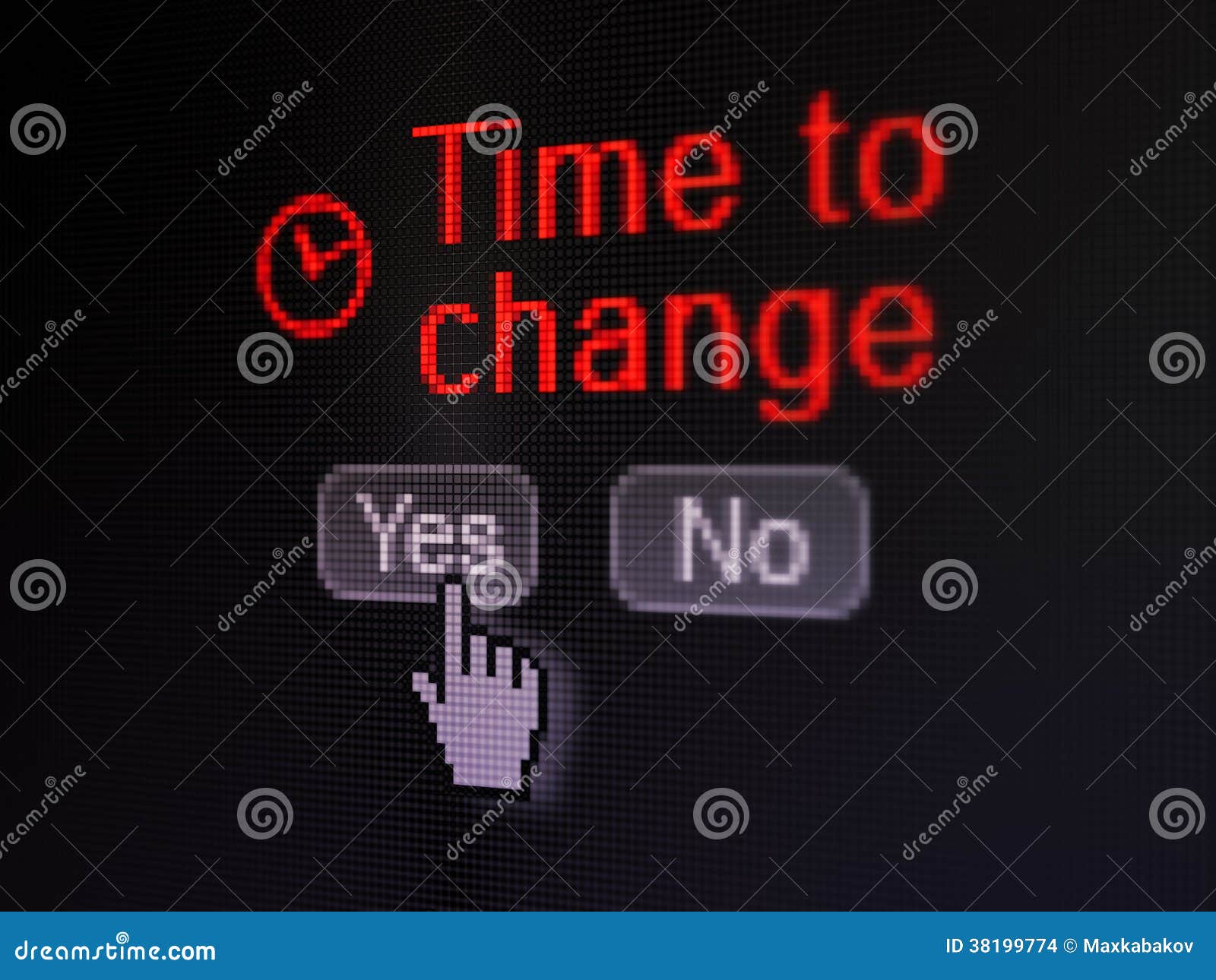 Timeline Concept: Clock Icon and Time To Change on Stock Illustration ...