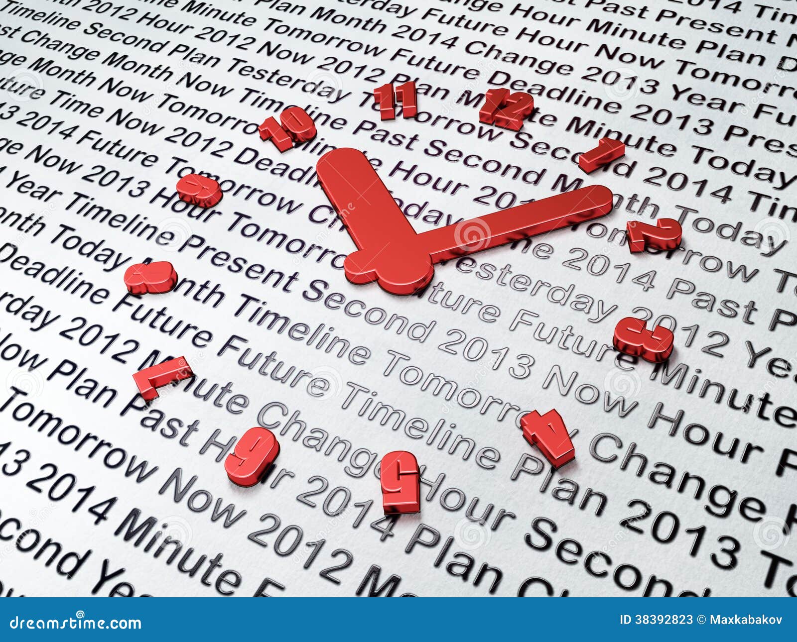 Timeline Concept: Clock On Time Background Royalty-Free Stock ...