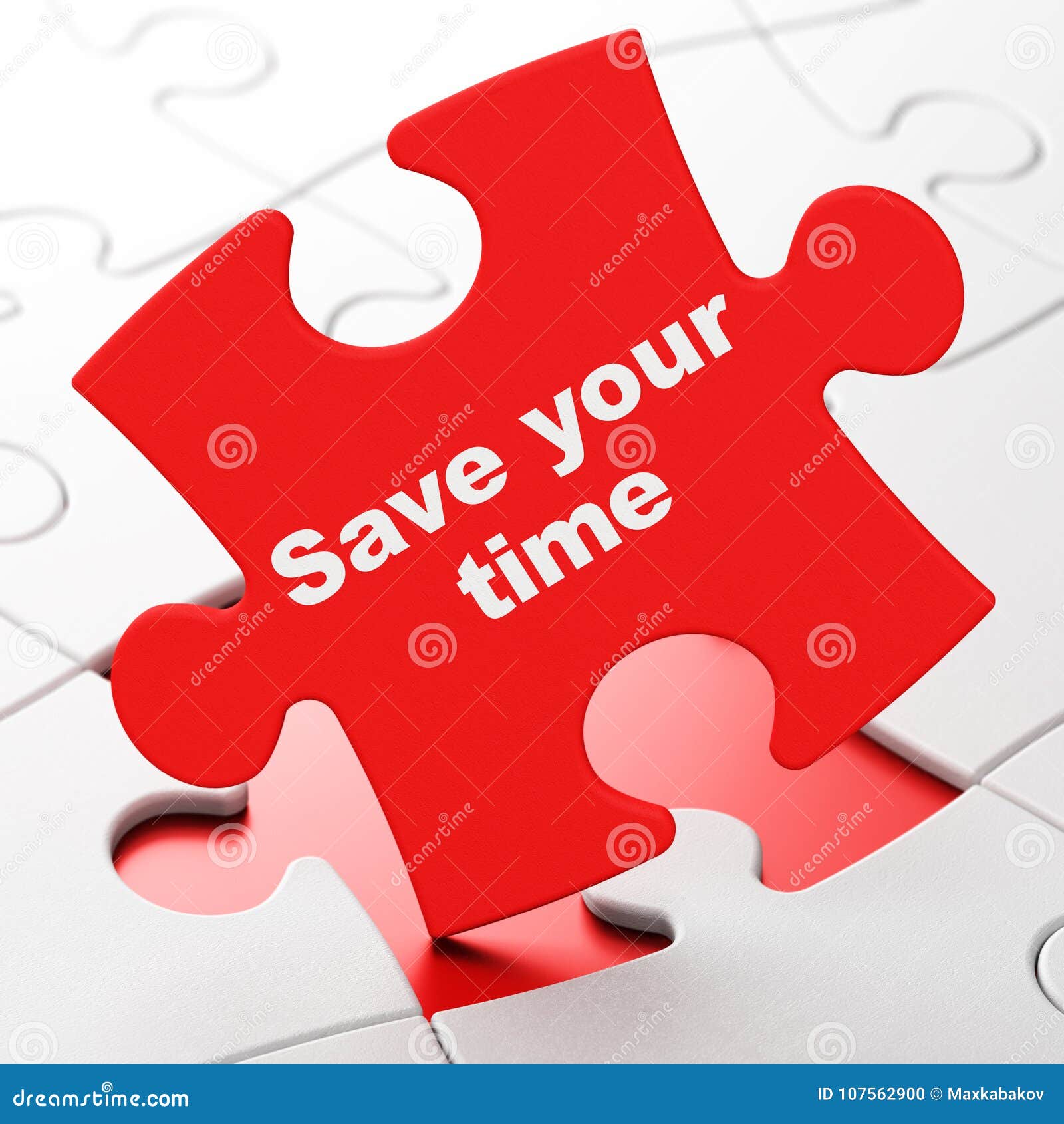 Timeline Concept: Save Your Time on Puzzle Background Stock ...