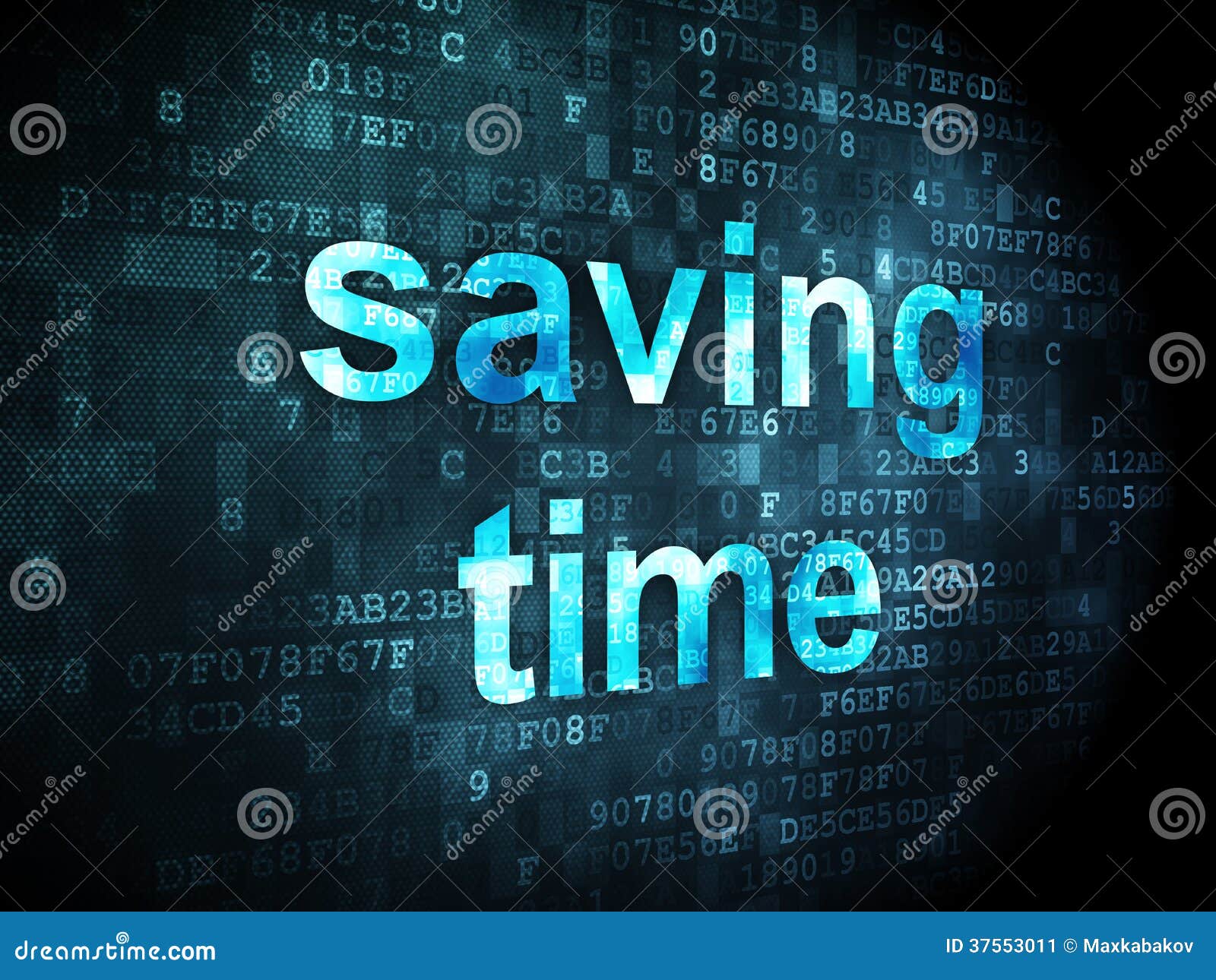 Timeline Concept: Saving Time on Digital Stock Illustration ...