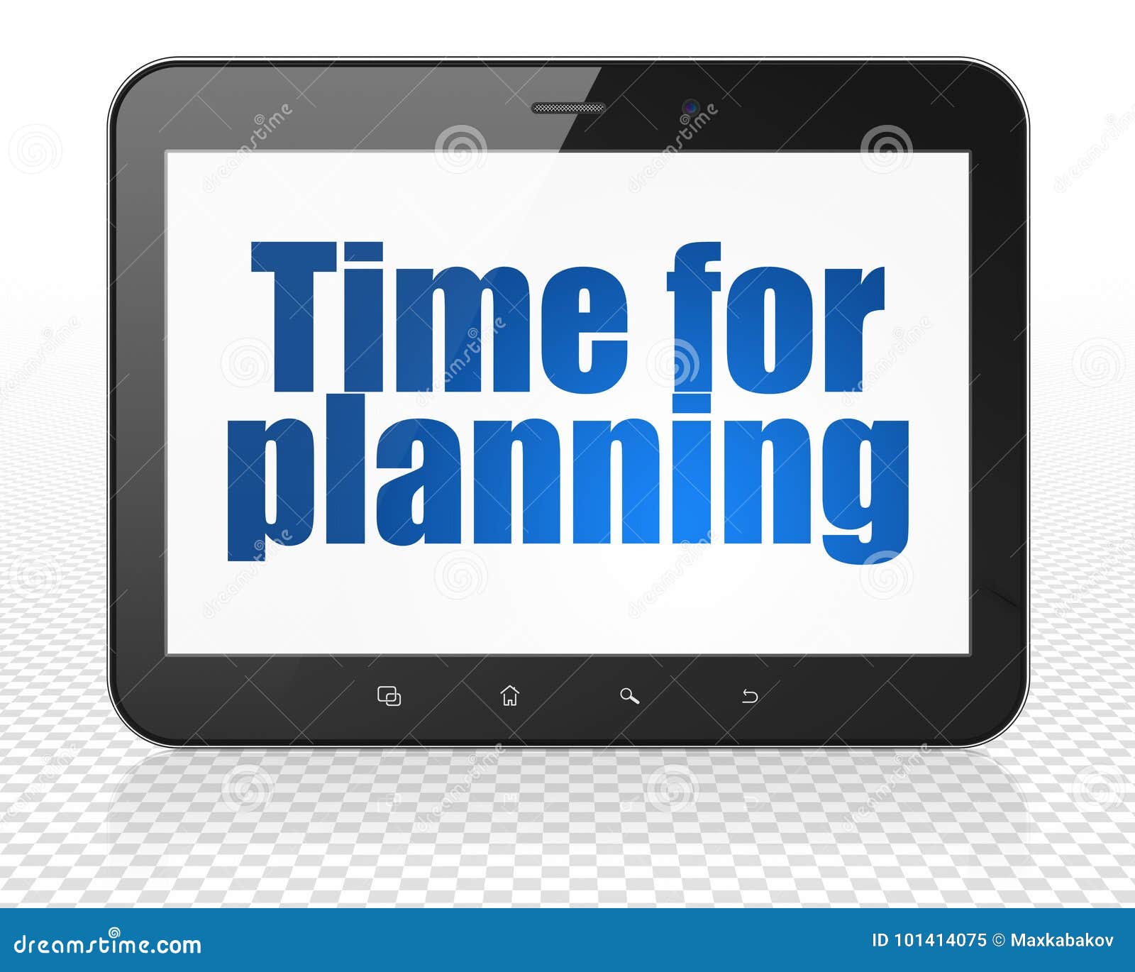 Timeline Concept: Tablet Pc Computer with Time for Planning on Display ...