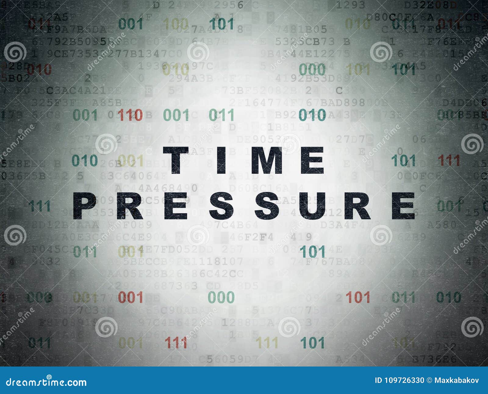 Timeline Concept: Time Pressure on Digital Data Paper Background Stock ...