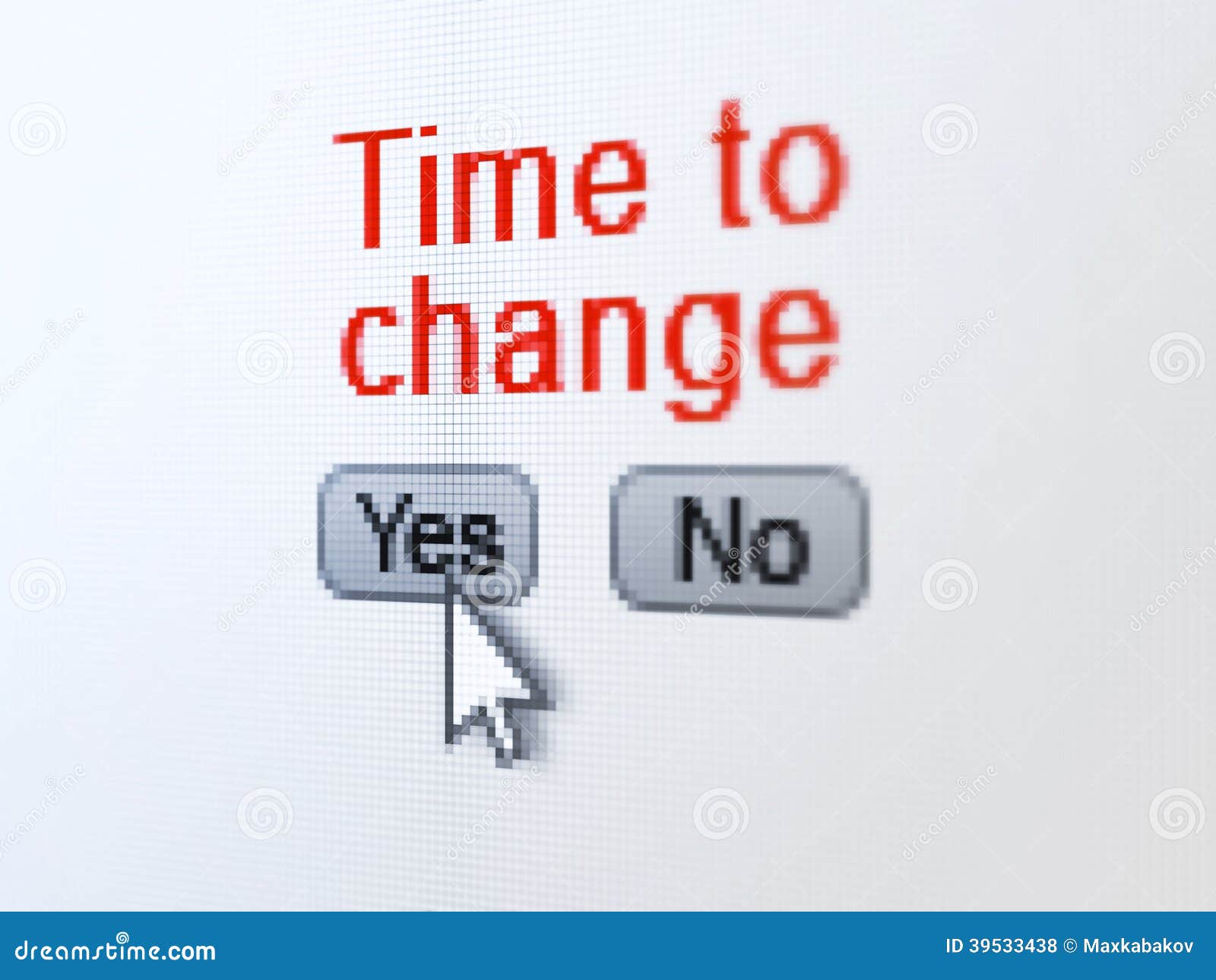 Timeline Concept: Time To Change on Digital Computer Screen Stock Photo ...