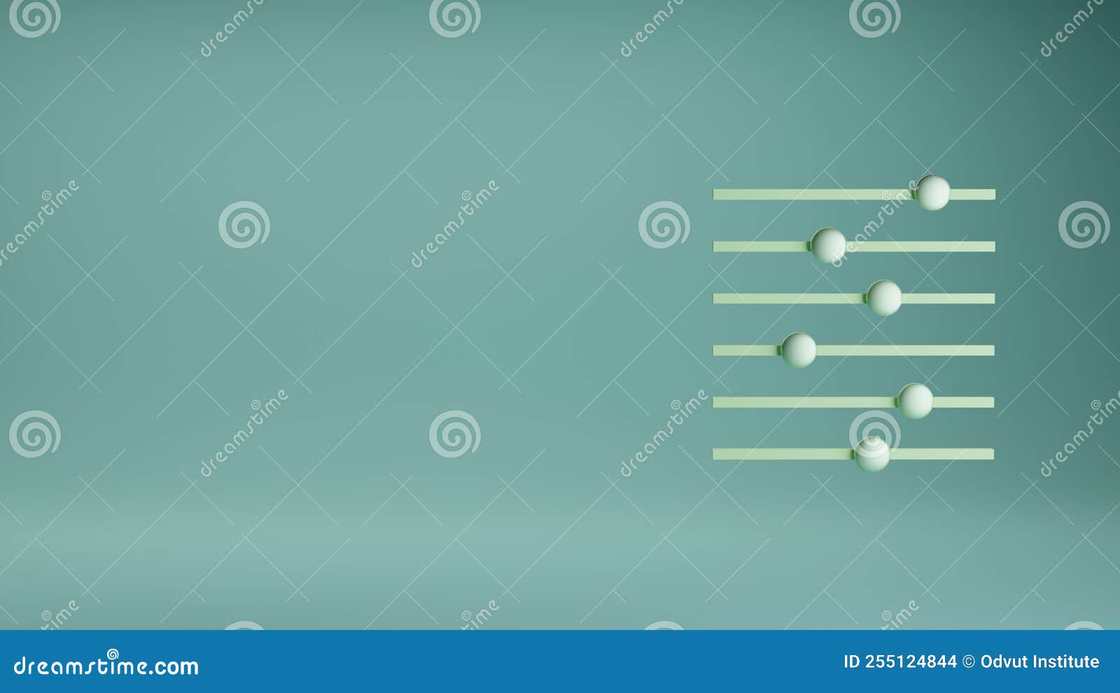 Timeline Difference Slide 3d Rendering Stock Illustration ...
