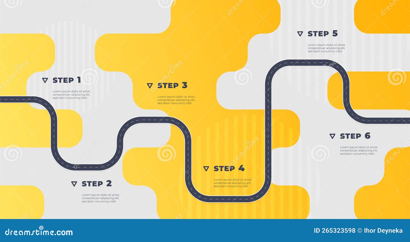Timeline with Execution Points. Workflow Infographics. Vector ...
