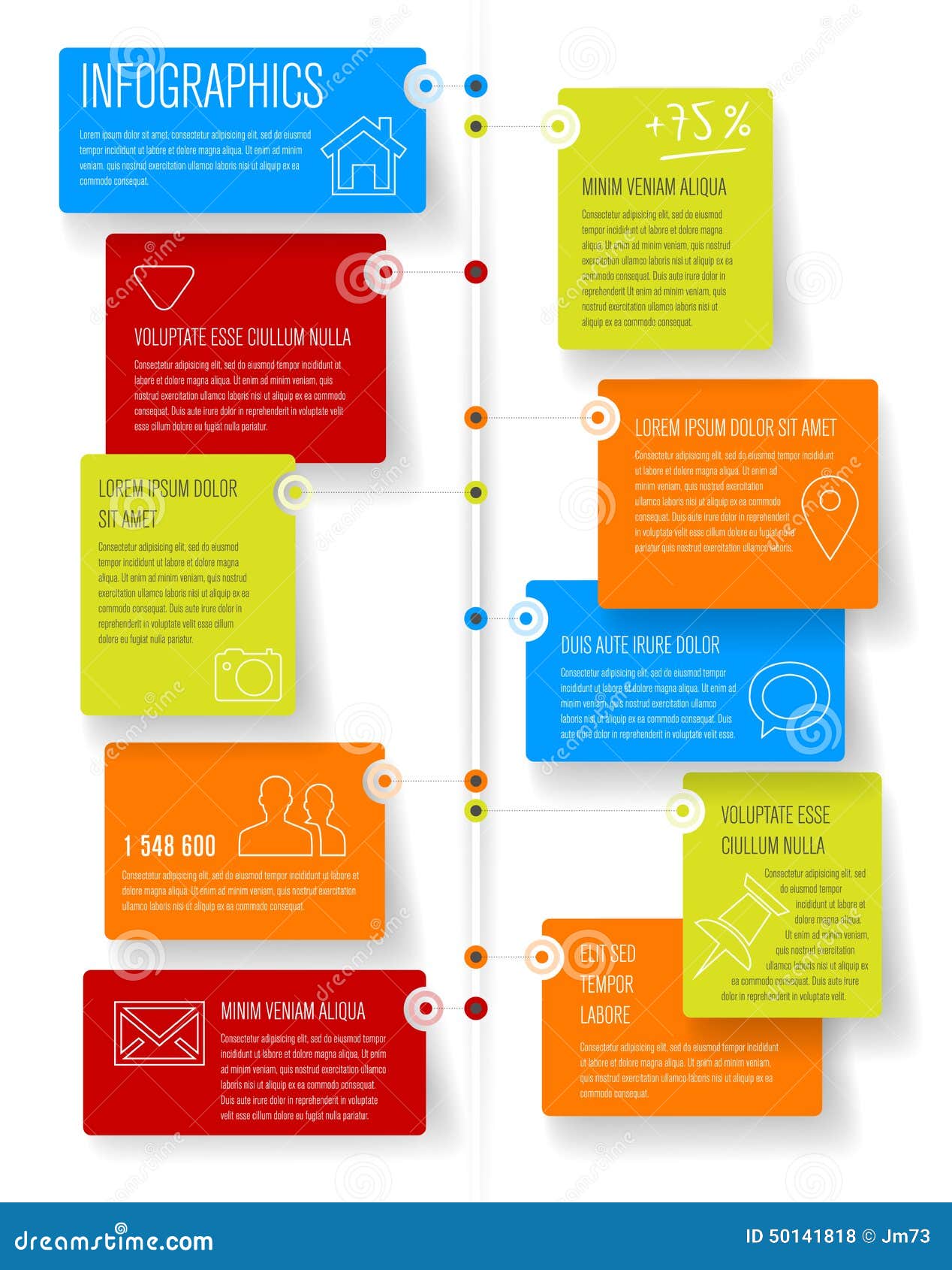Timeline and Frames - Infographic Template Stock Illustration ...